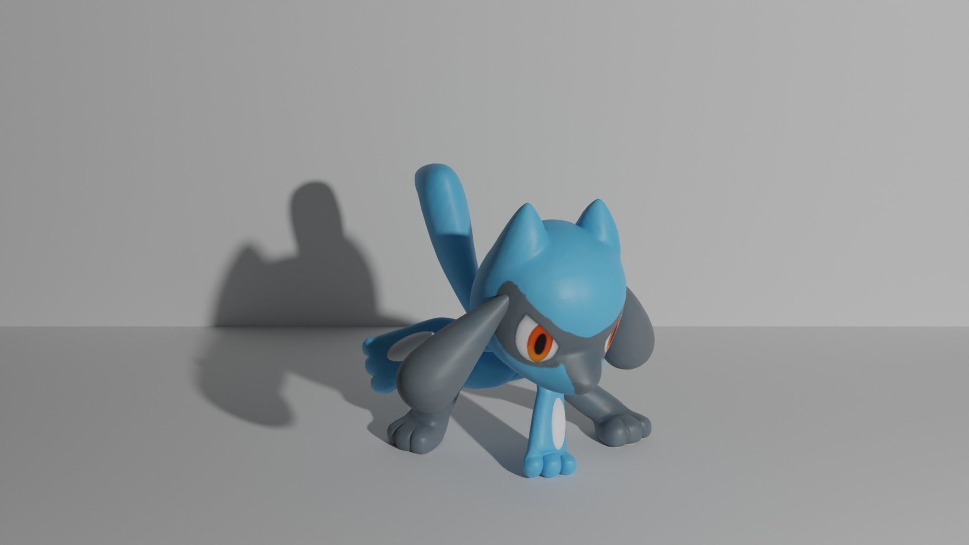 Riolu pokemon 3D print model 3D model 3D printable | CGTrader