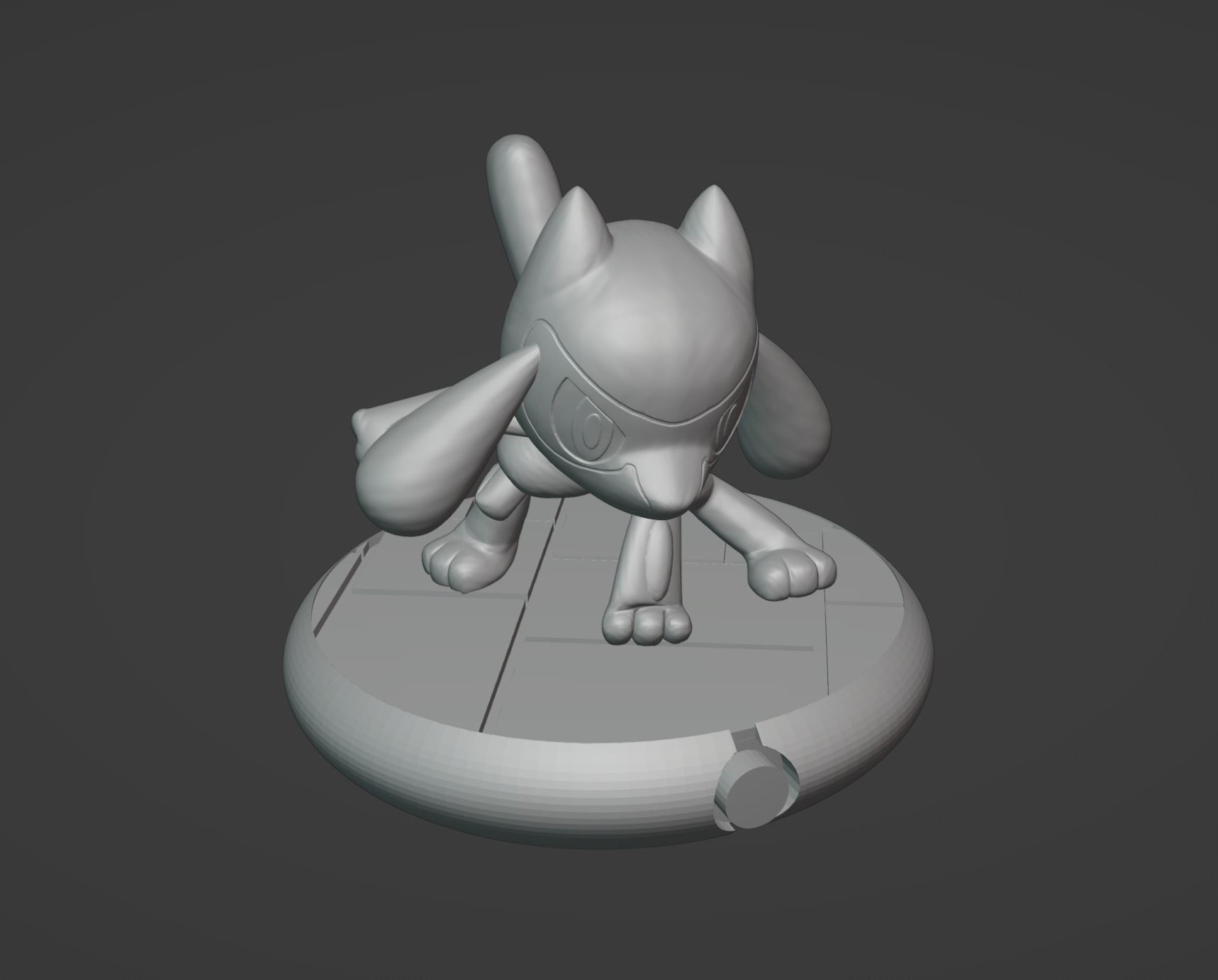 Riolu pokemon 3D print model 3D model 3D printable | CGTrader