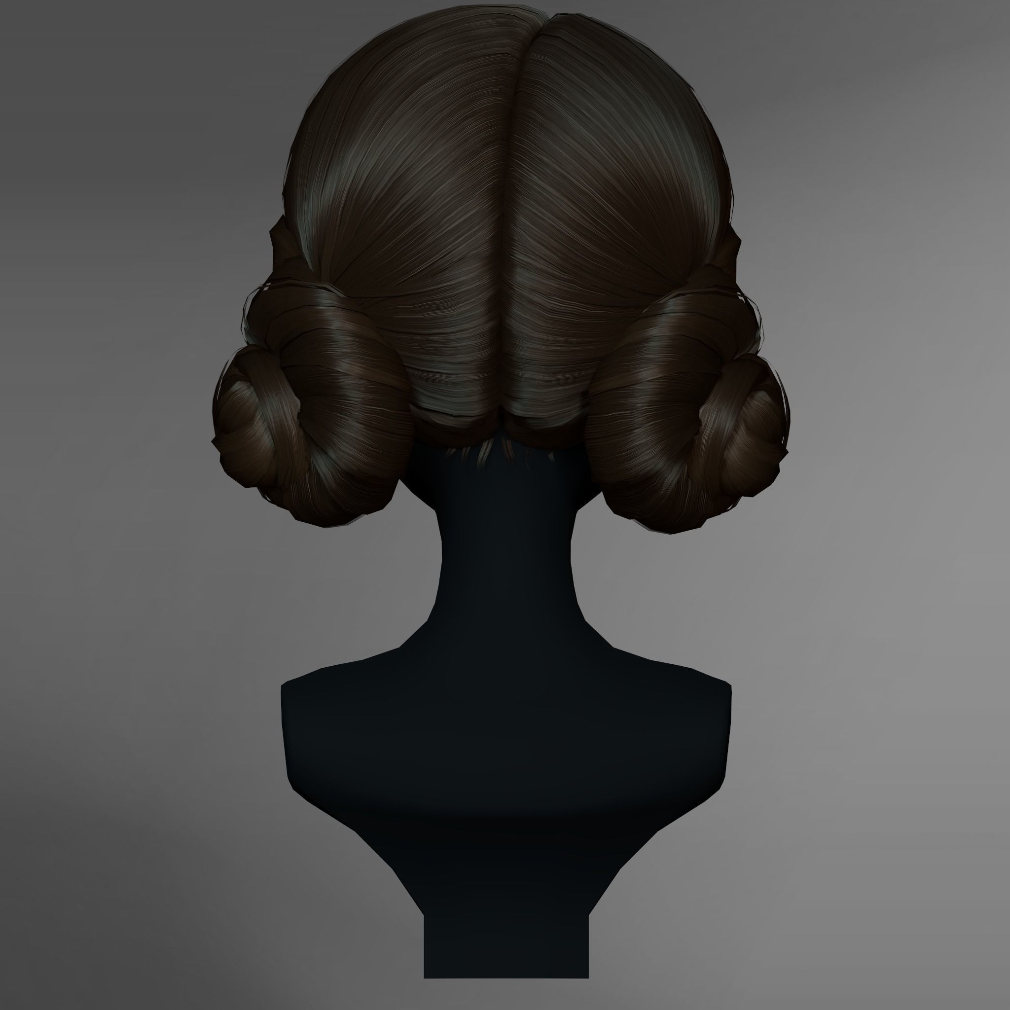 3D model Game Hair - Female Hairstyle V3 VR / AR / low-poly | CGTrader
