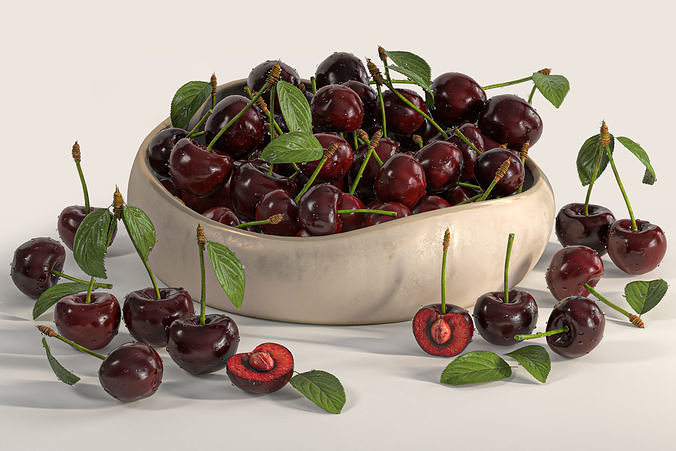 Cherry dish 3D model | CGTrader