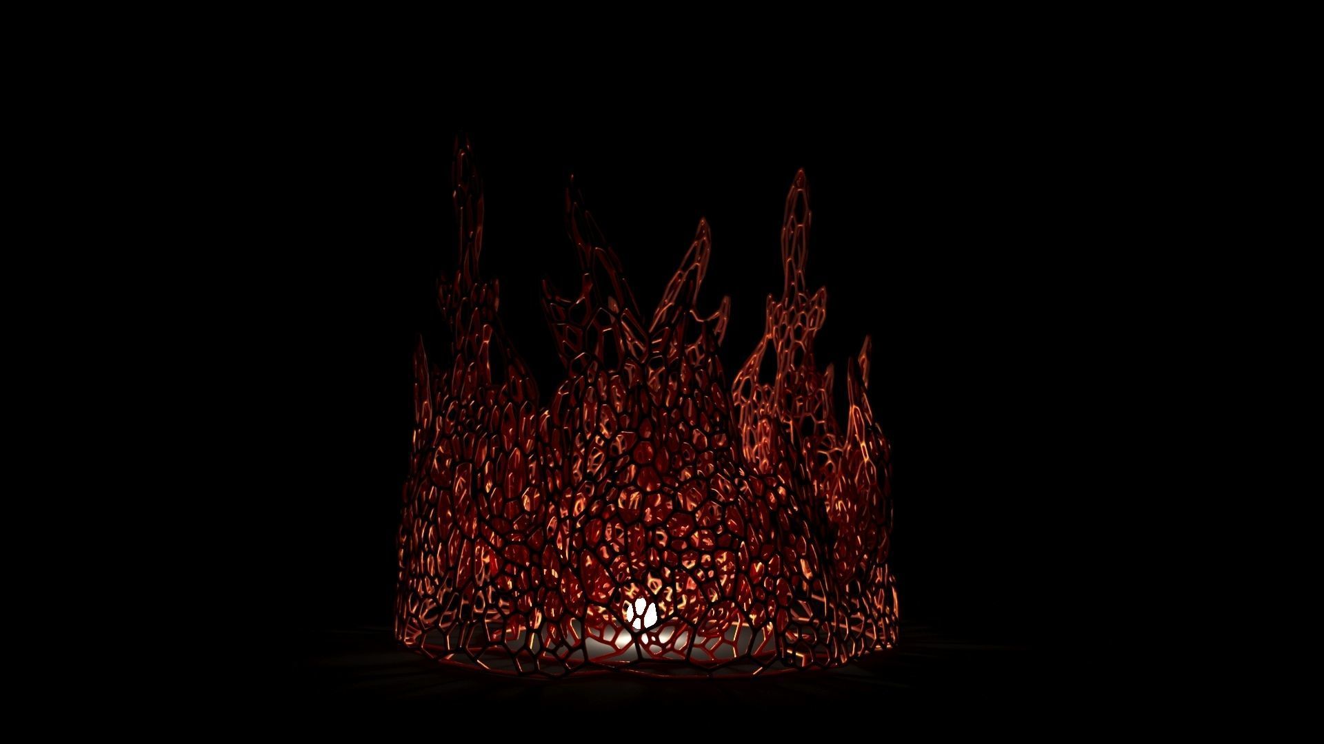 Fire flame 3D model 3D printable | CGTrader