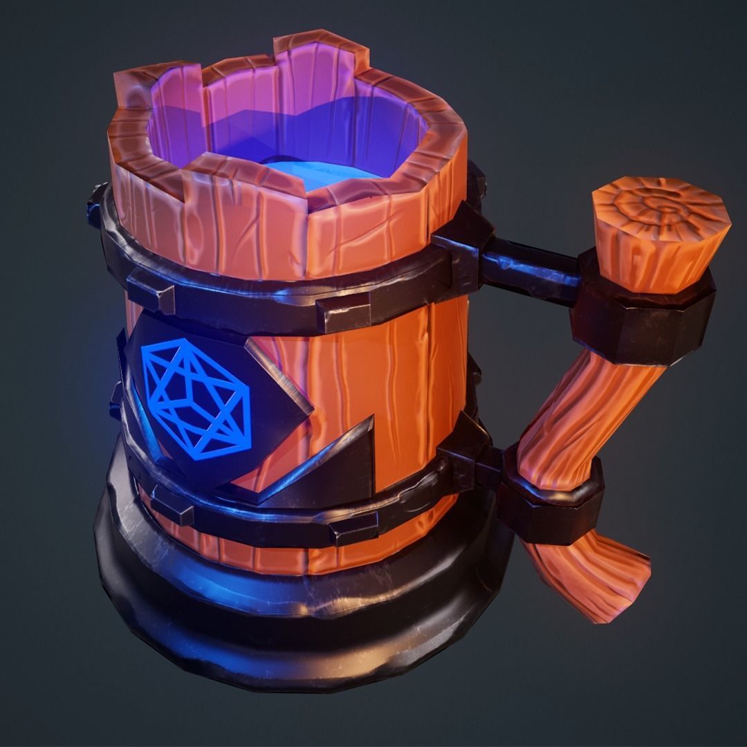 3D model Mug Stilized VR / AR / low-poly | CGTrader