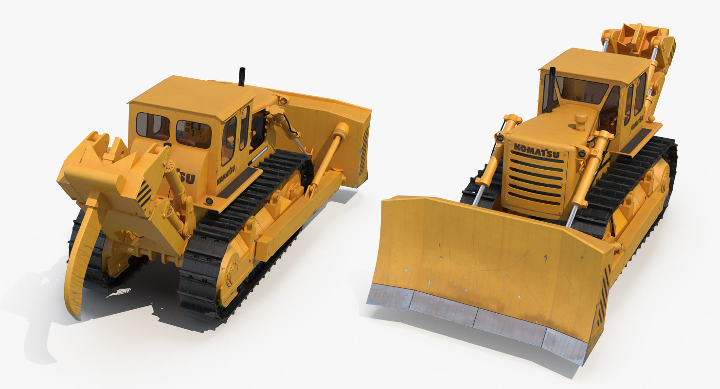 Bulldozer Komatsu 3D model | CGTrader