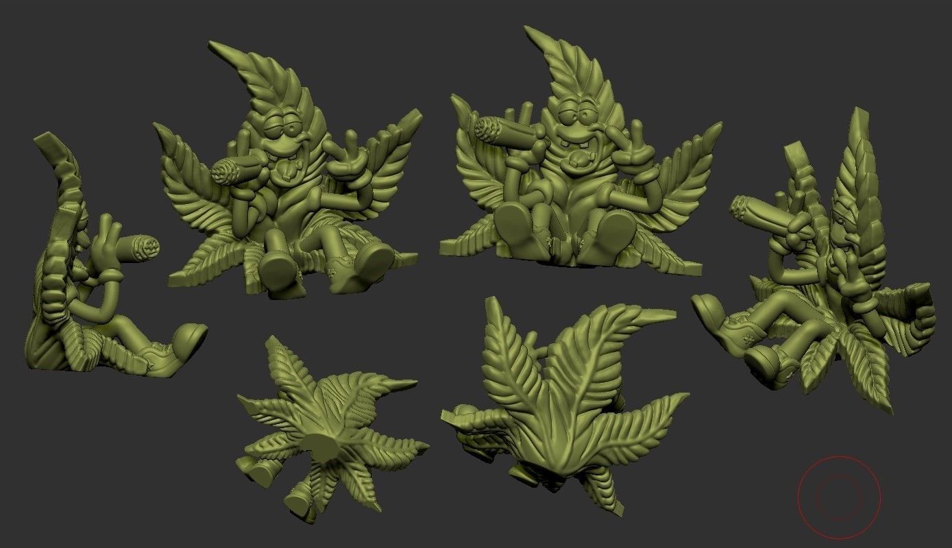 marihuano 2 marijuana leaf 3D model 3D printable | CGTrader