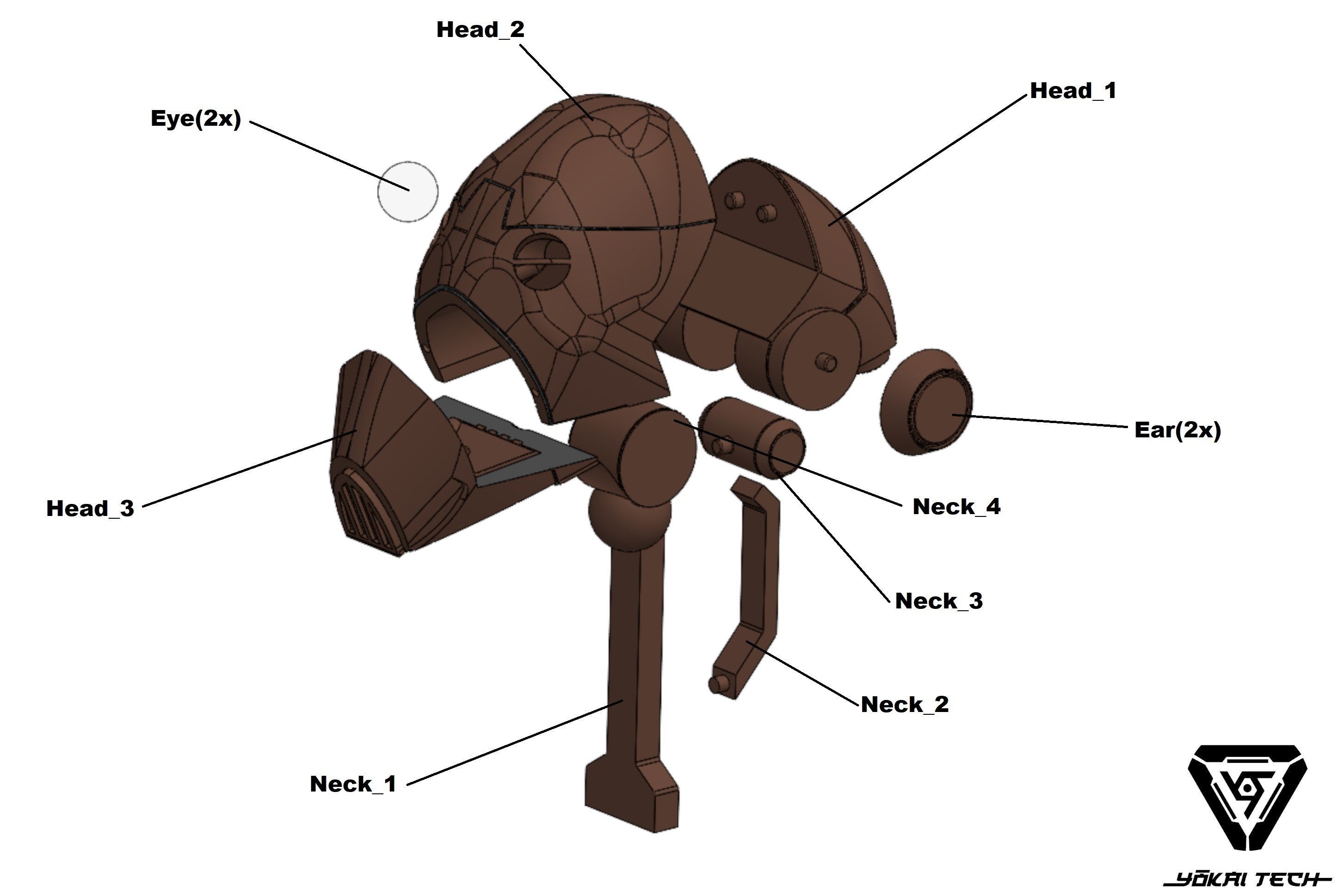 BX Commando Droid Head Star Wars Lifesize Prop from Clone Wars 3D model ...