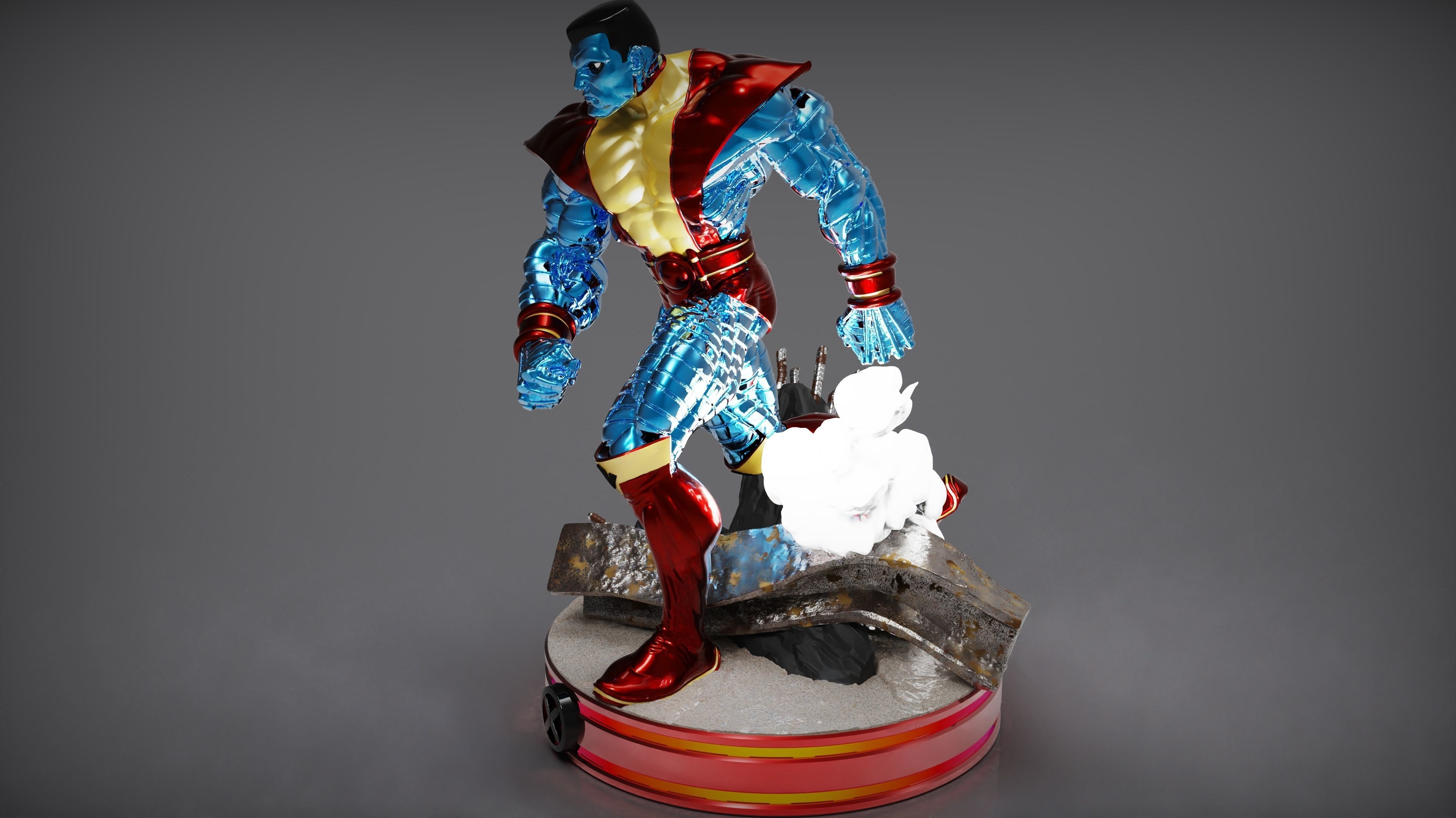 Colossus x-men statue 3D model 3D printable | CGTrader