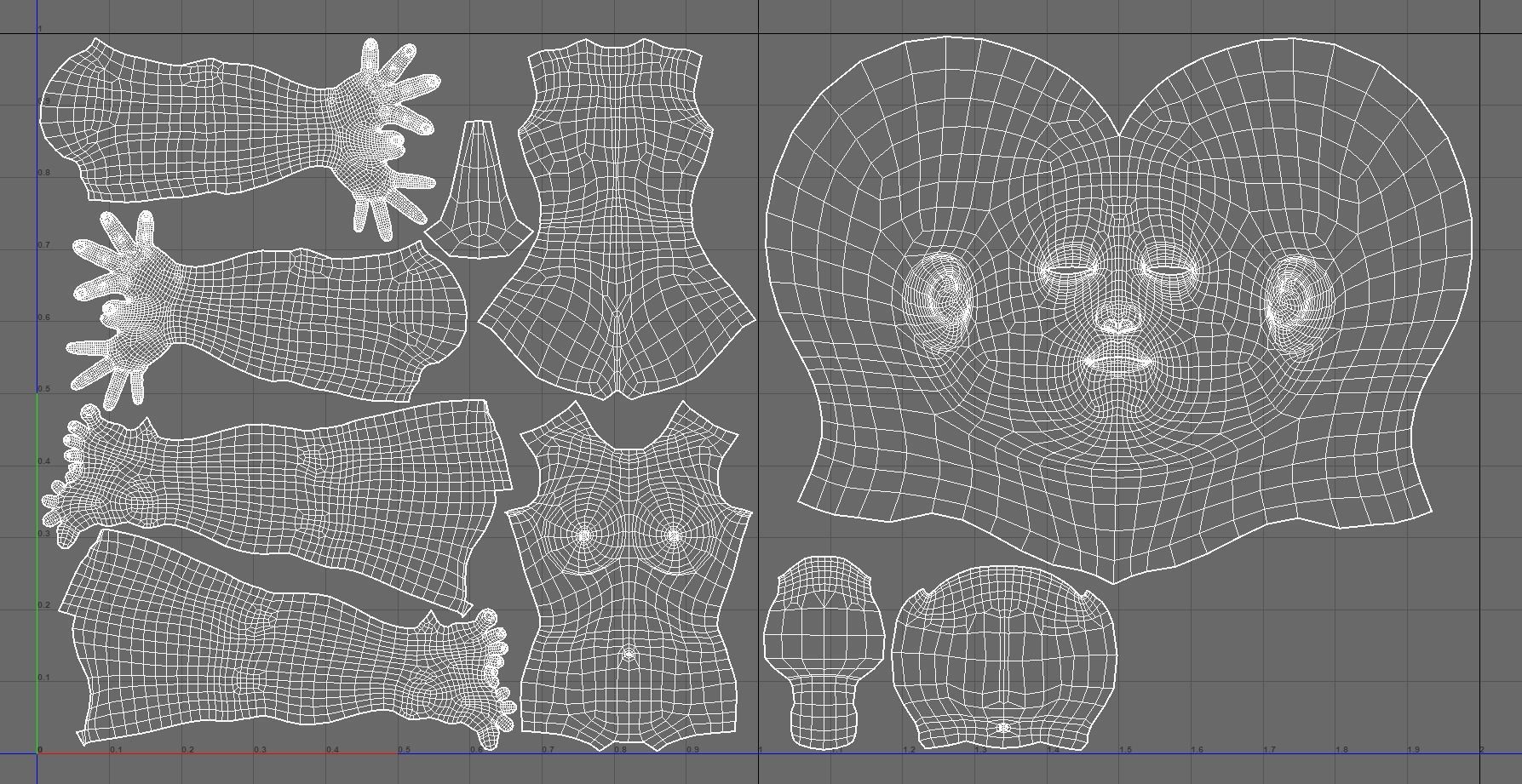 3D model Low poly female semi-realistic character model for your ...