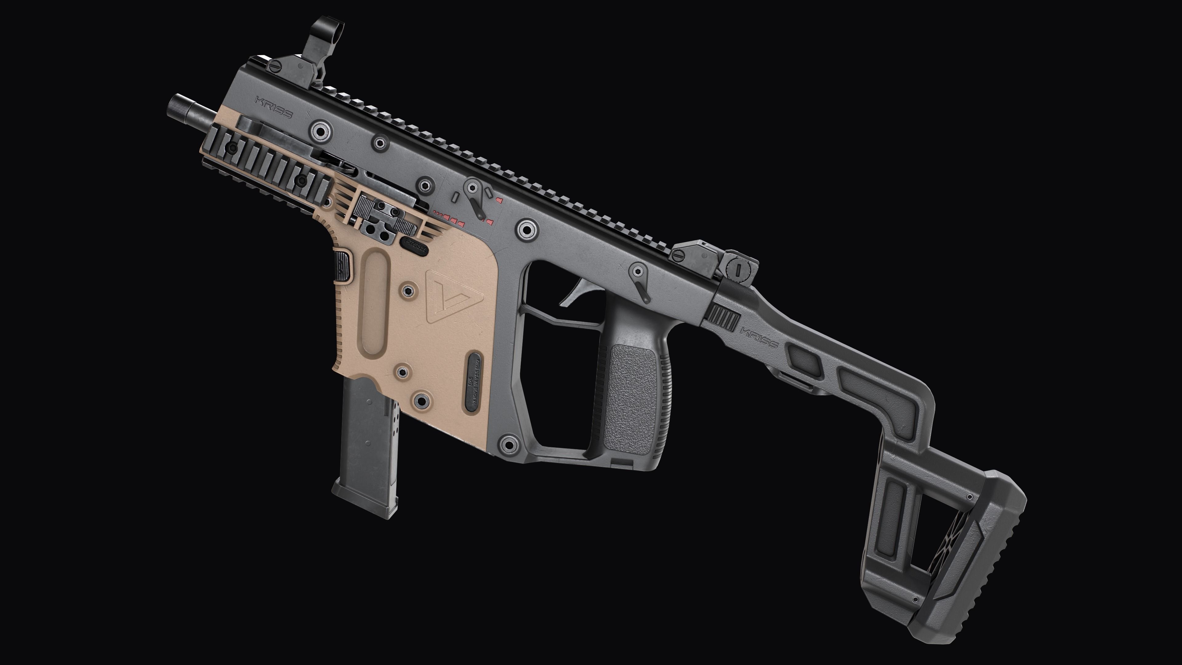 3D model Modular SMG Kriss Vector gen2 VR / AR / low-poly | CGTrader