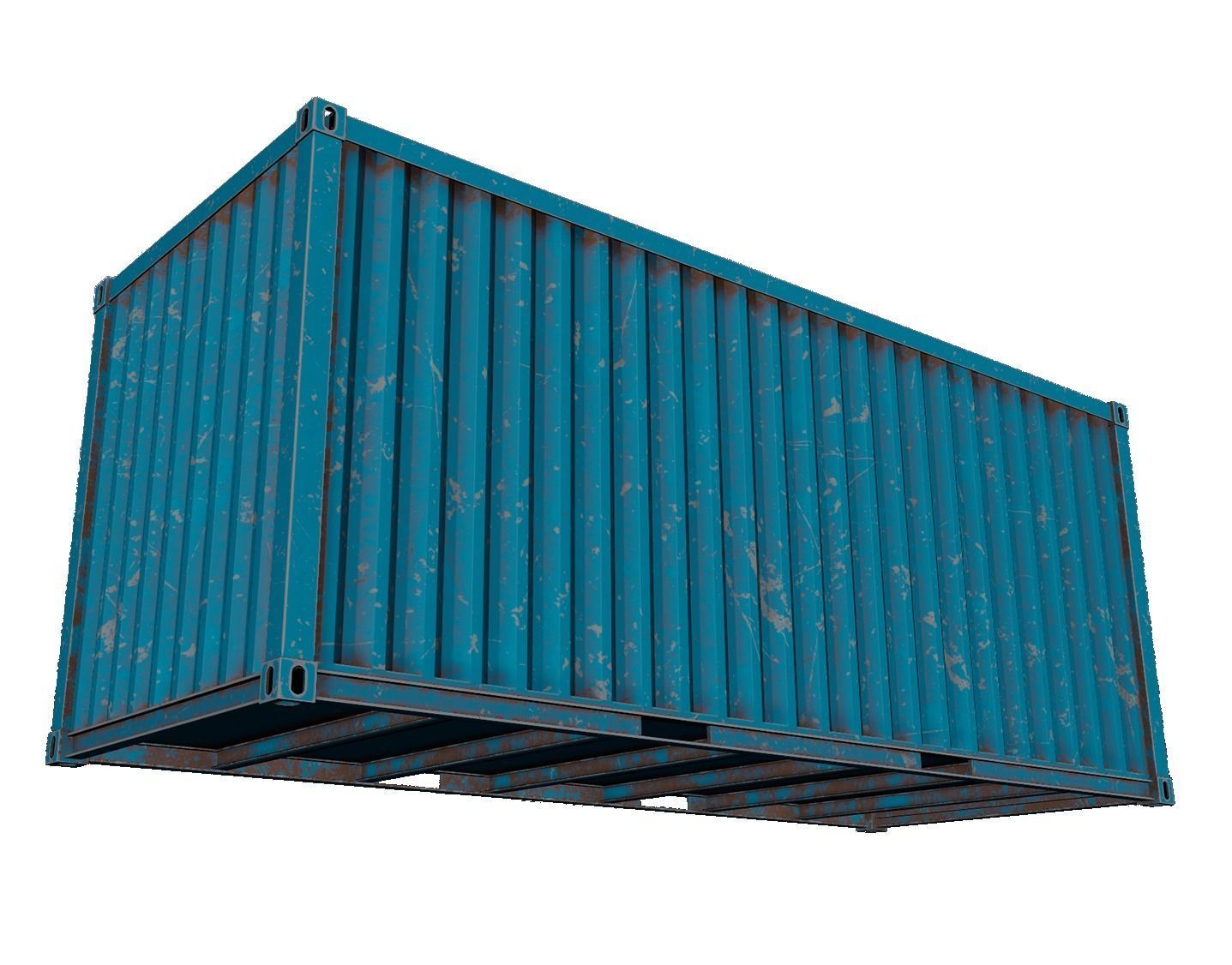 High Detail Shipping Cointainer 3D Model - Real scale 3D model | CGTrader