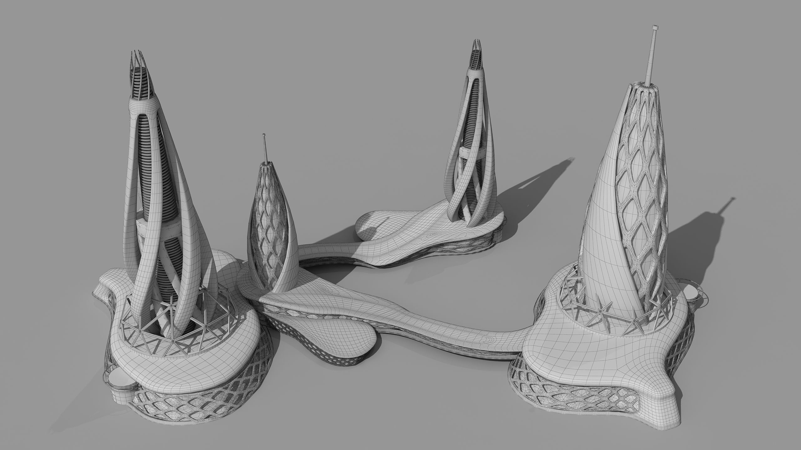 0087 - Organic Skyscraper 3D model | CGTrader