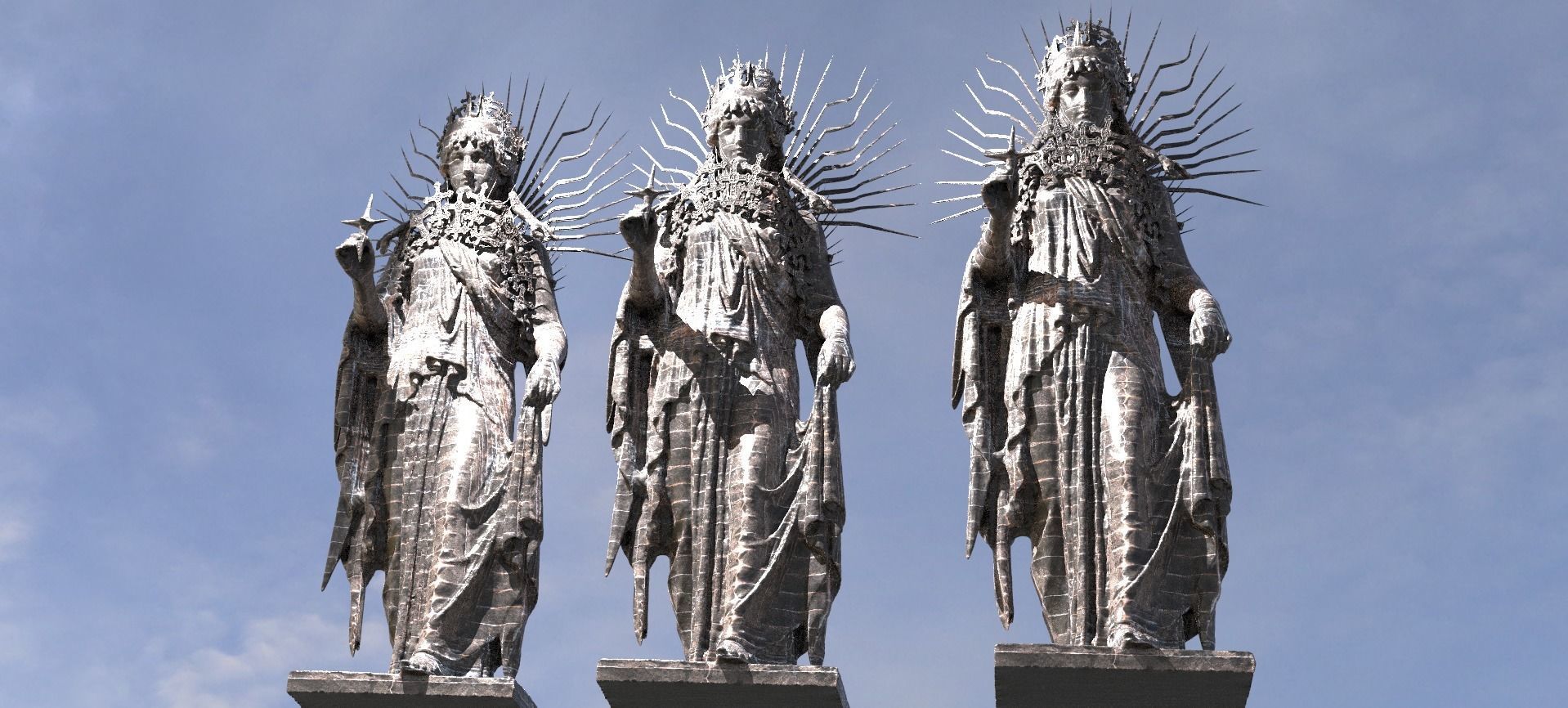 Dark Pagan goddesss Statue 3D model | CGTrader