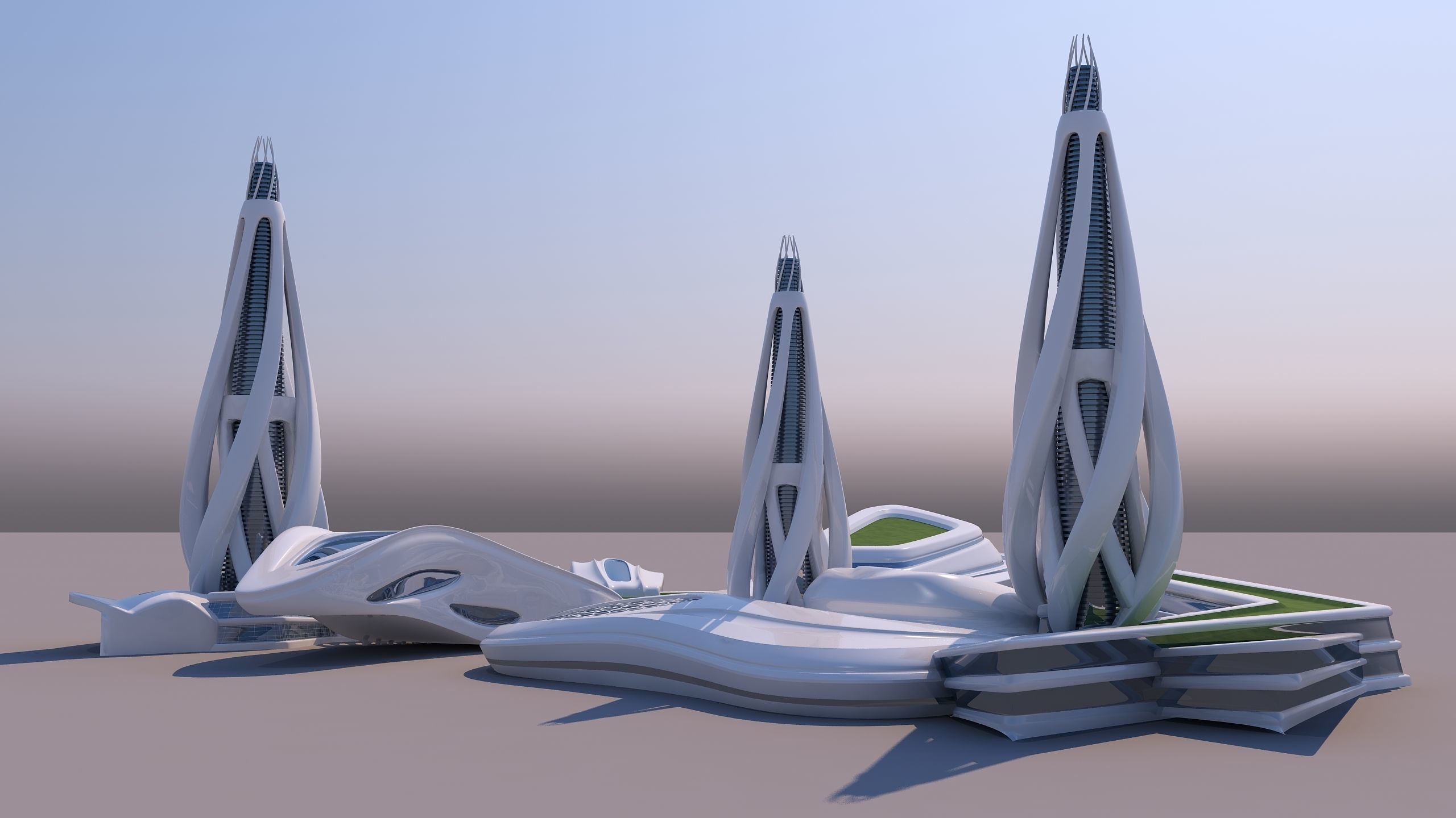 0088 - Organic Building - Skyscraper 3D model | CGTrader