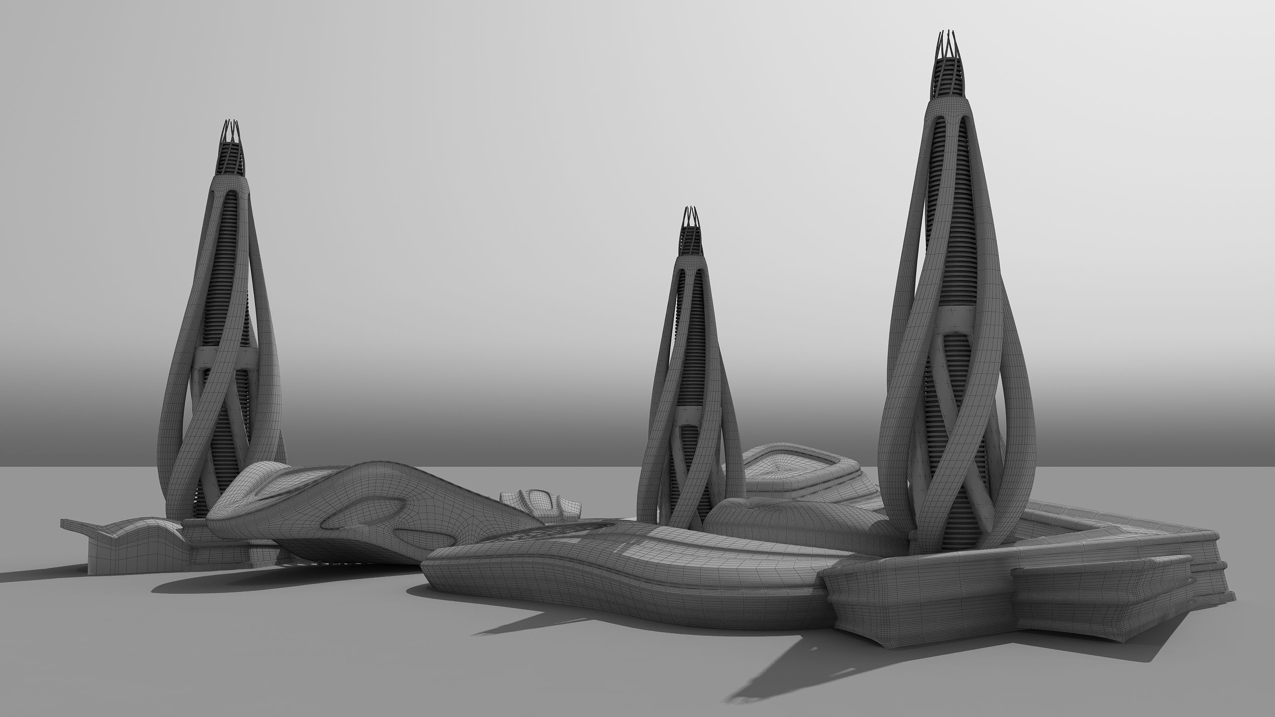 0088 - Organic Building - Skyscraper 3D model | CGTrader