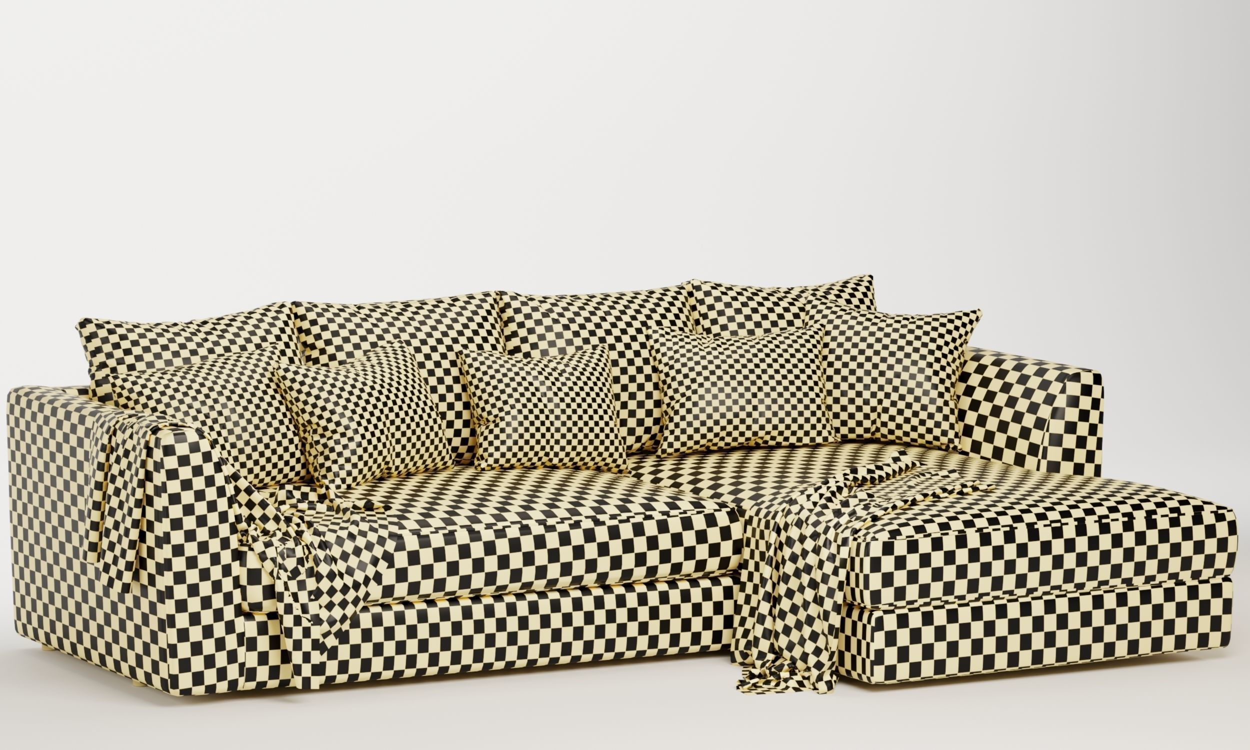 Hadleigh L Shaped Small Corner Chaise Sofa 3D model | CGTrader