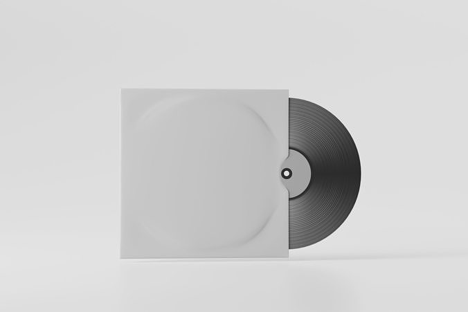 3D model vinyl record in a paper case VR / AR / low-poly | CGTrader