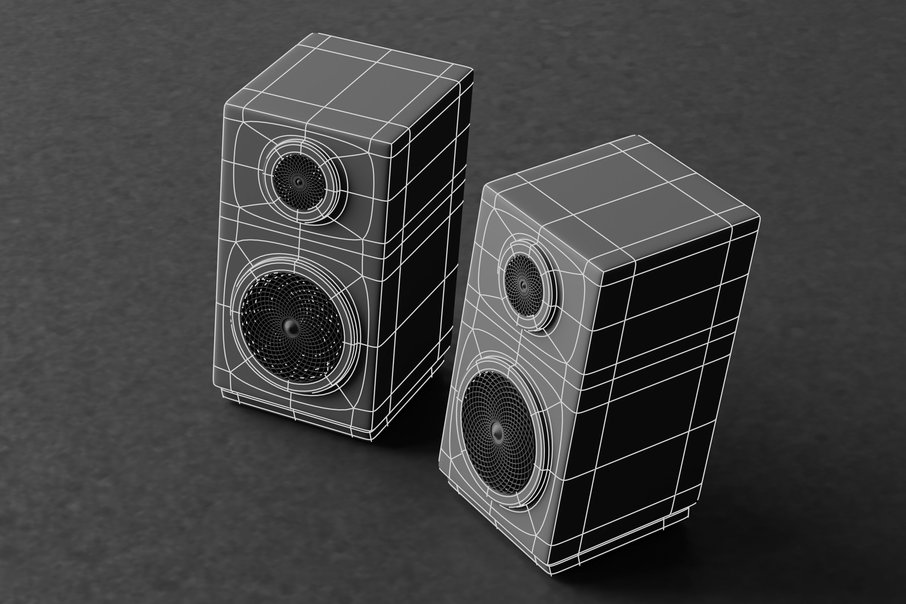 3D model Speakers or Studio Monitors VR / AR / low-poly | CGTrader