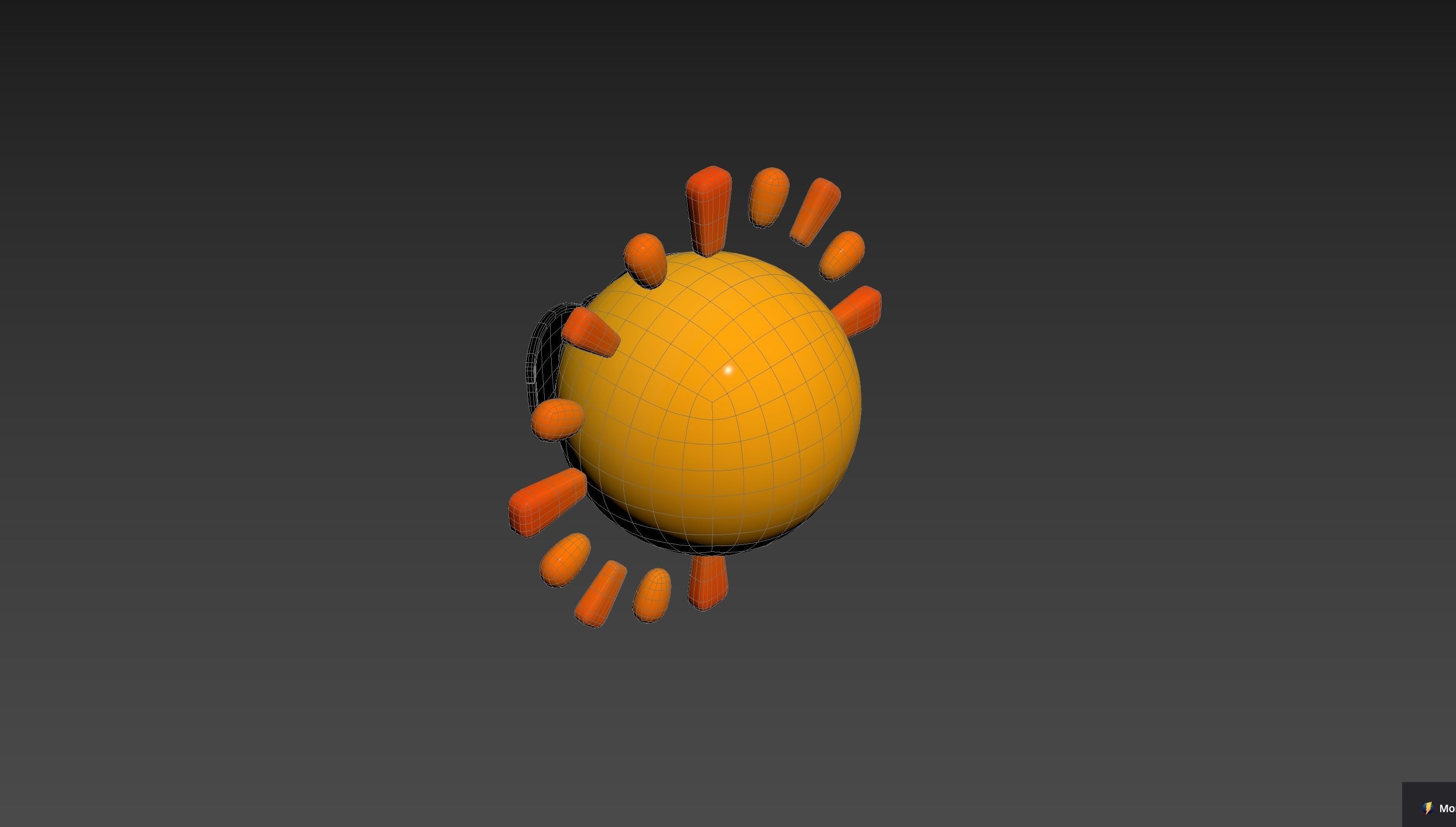 Character228 Cartoon Sun 3D model | CGTrader