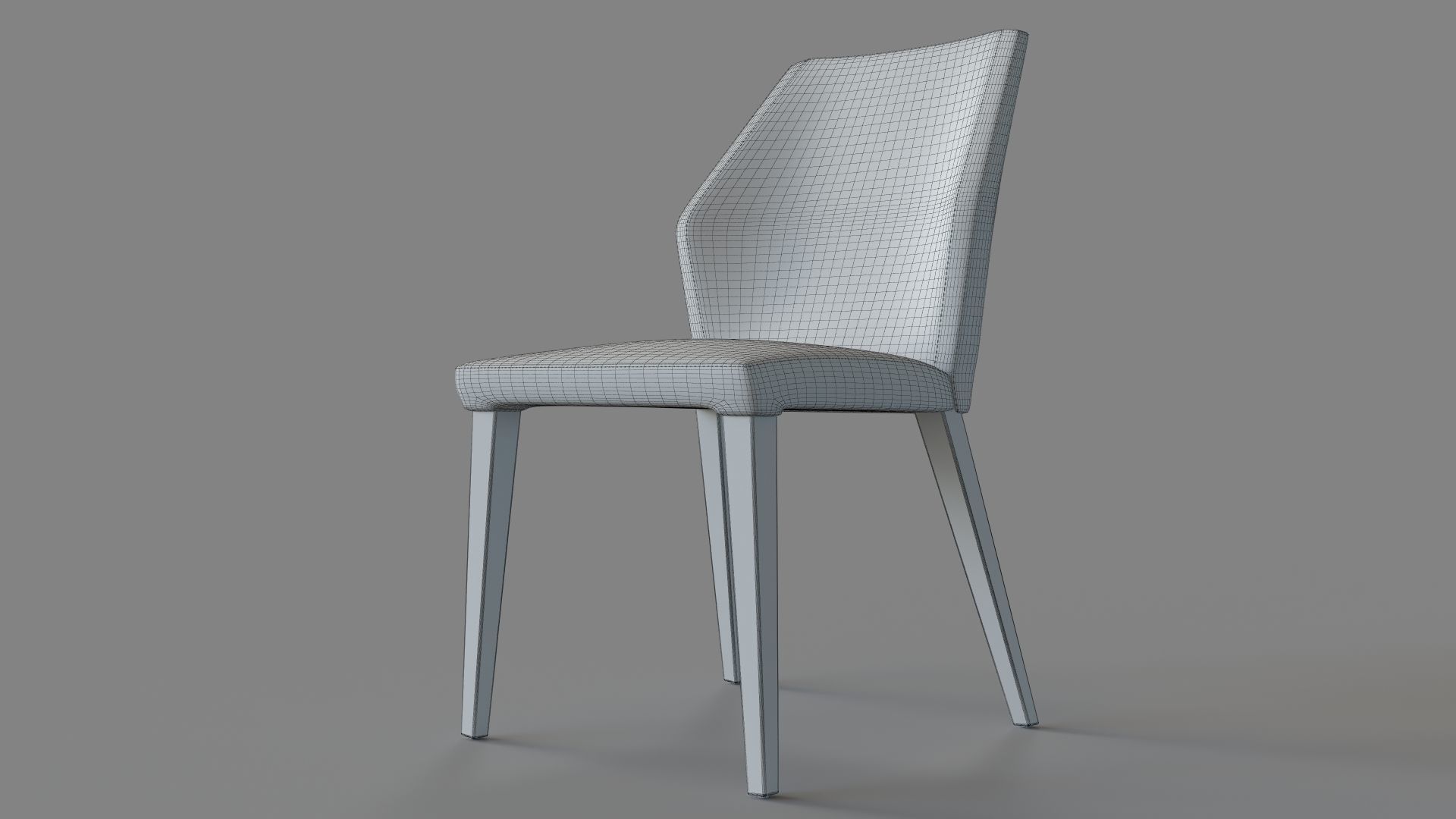 Oslo Dining Chair Alabaster Leather 3D model | CGTrader