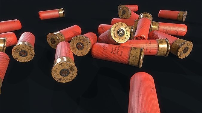 3D model Cartridges shotgun shells VR / AR / low-poly | CGTrader