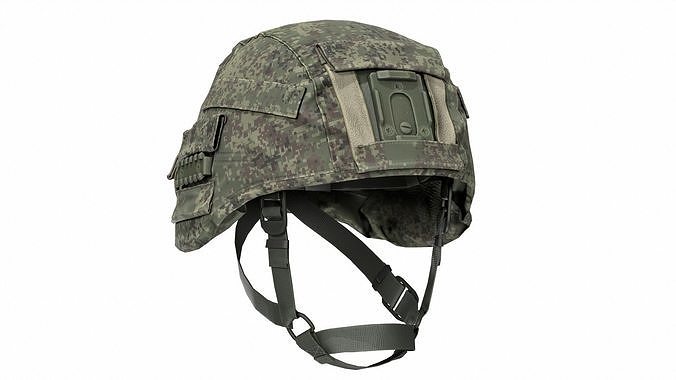 3D model Russian 6B47 Ratnik Helmet with Open Cover VR / AR / low-poly ...