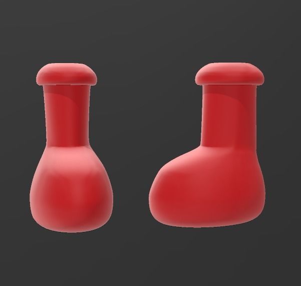 MSCHF Big Red Boot 3D model 3D printable | CGTrader