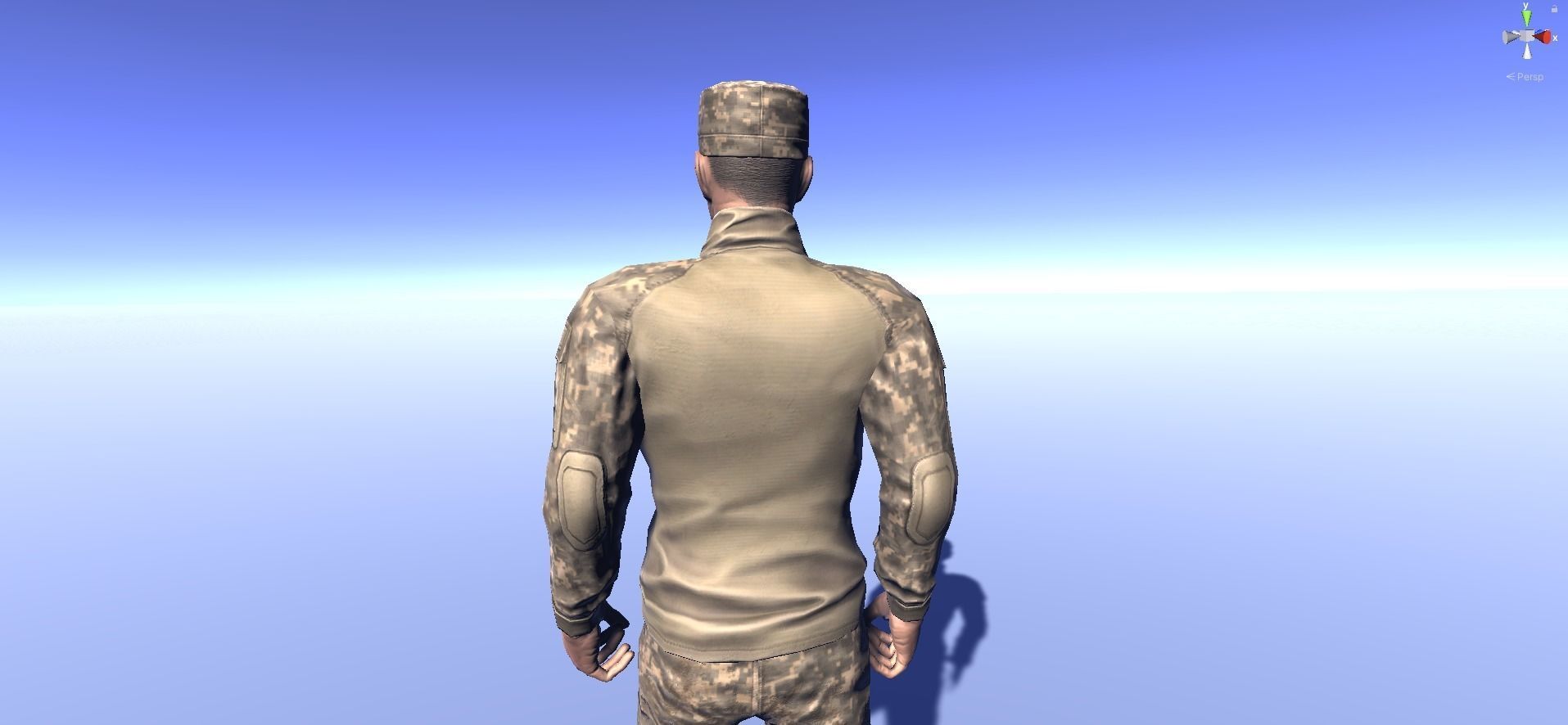 3D model Brave Soldier - animated rigged Military Man VR / AR / low ...