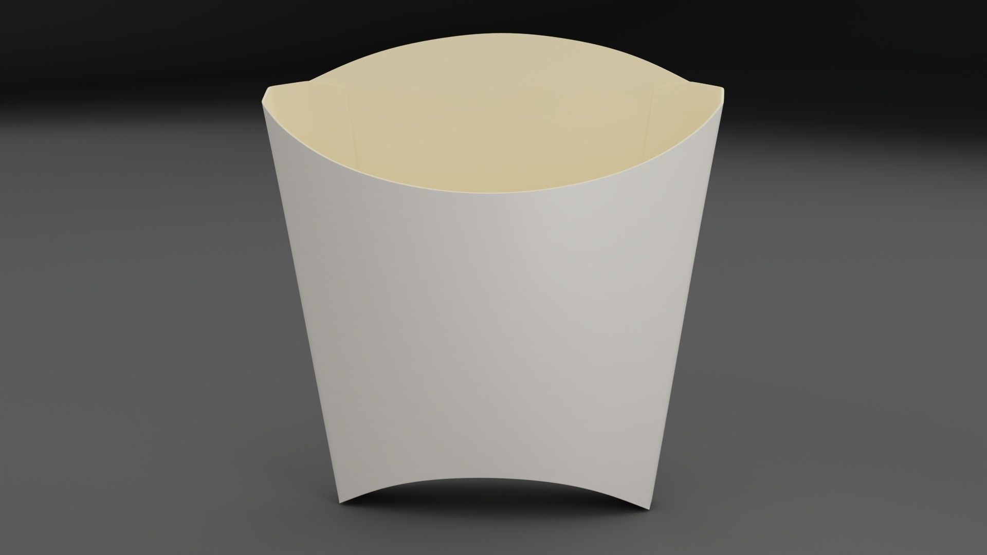 3D model Empty packages french fries box VR / AR / low-poly | CGTrader