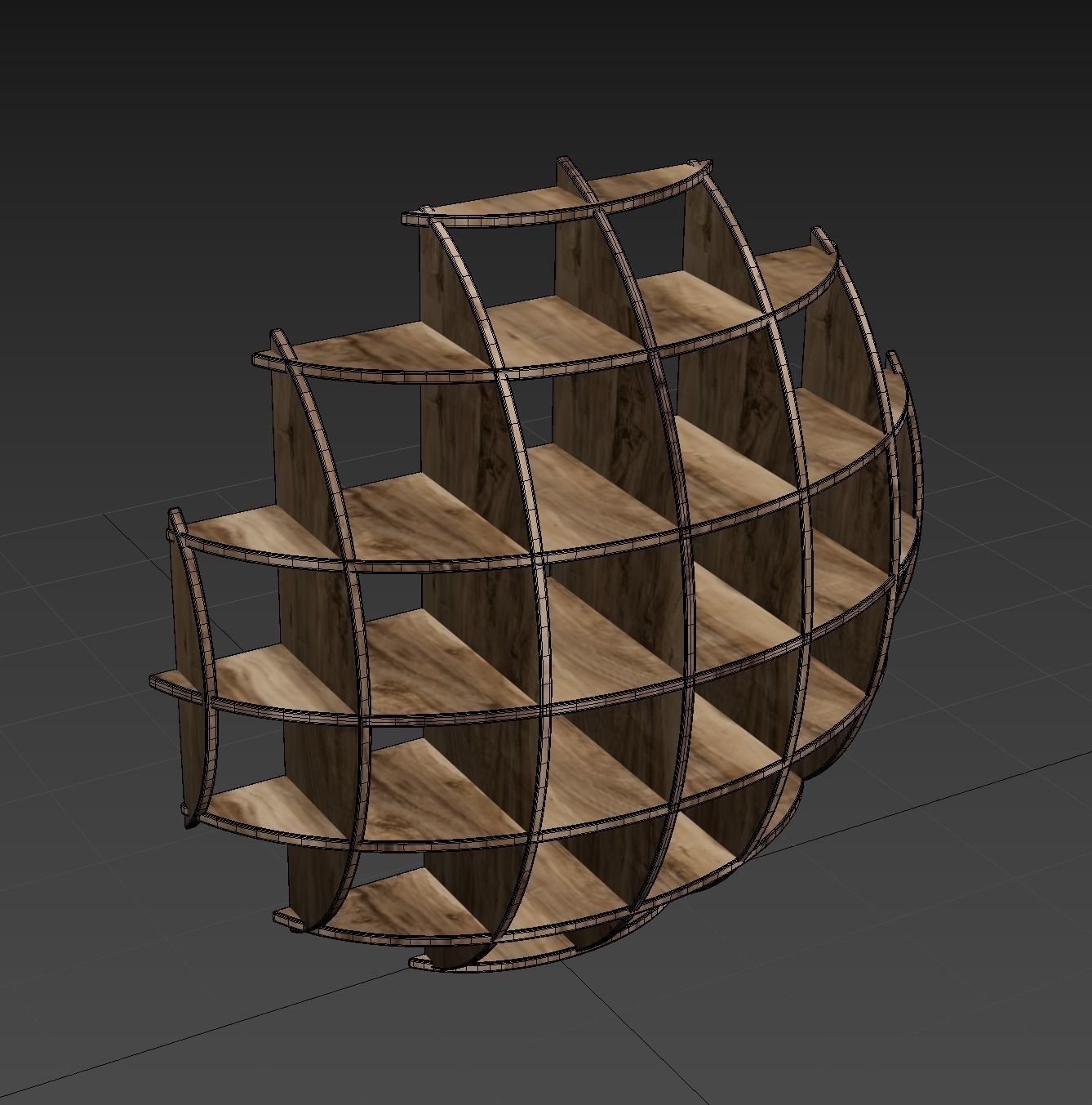 Shelf sphere 3D model | CGTrader