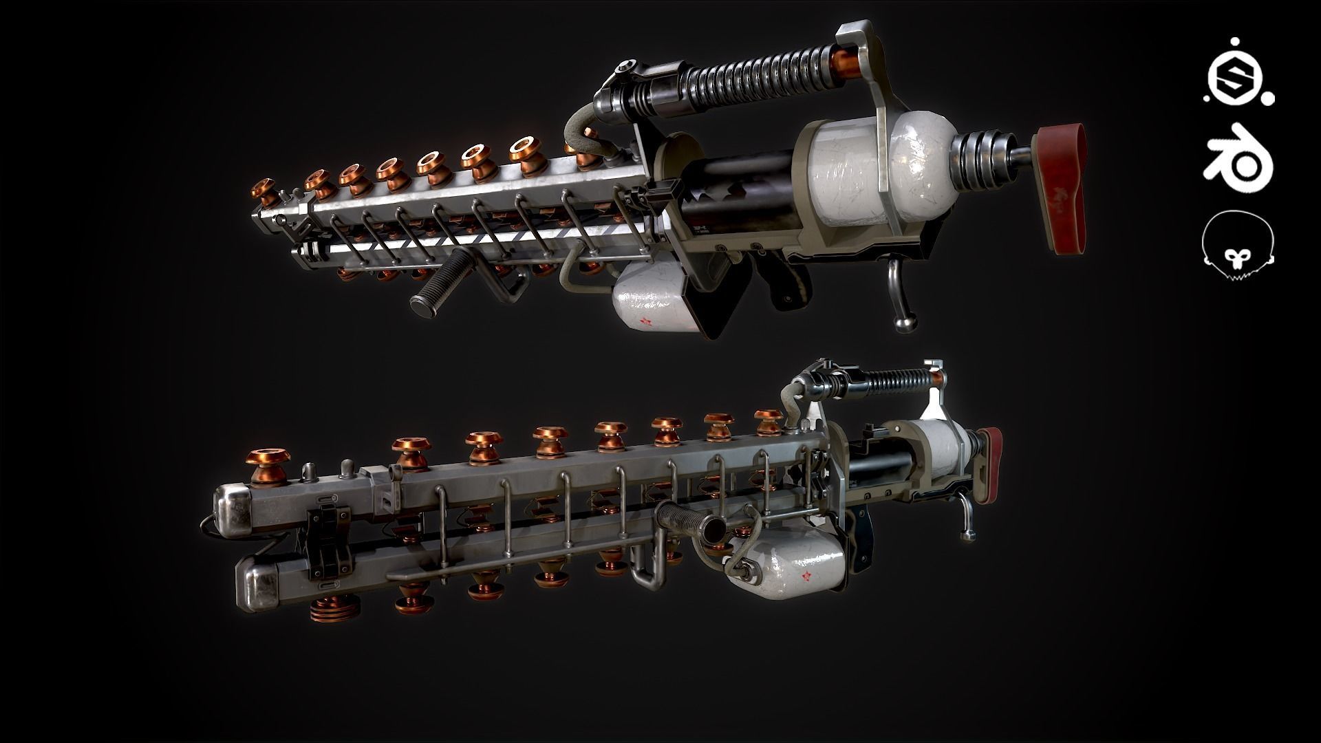 3D model Game Ready Railgun From Atomic heart VR / AR / low-poly | CGTrader