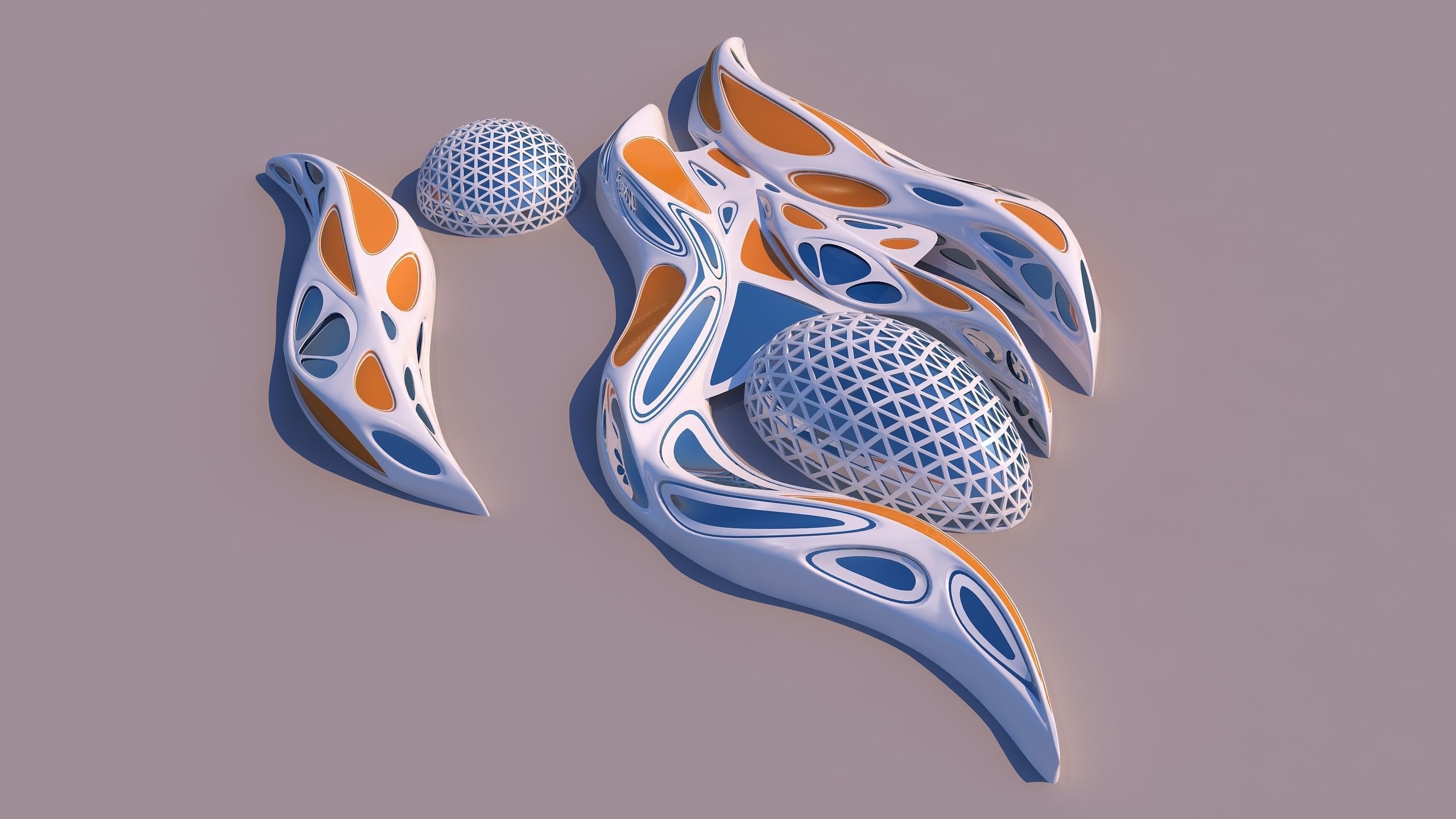 0090 - Organic Building 3D model | CGTrader