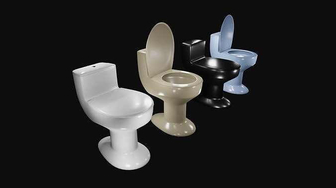 3D model Toilets three VR / AR / low-poly | CGTrader