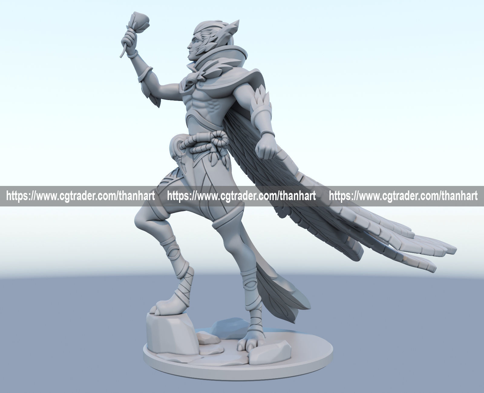 rakan League of Legends 3D print model 3D model 3D printable | CGTrader