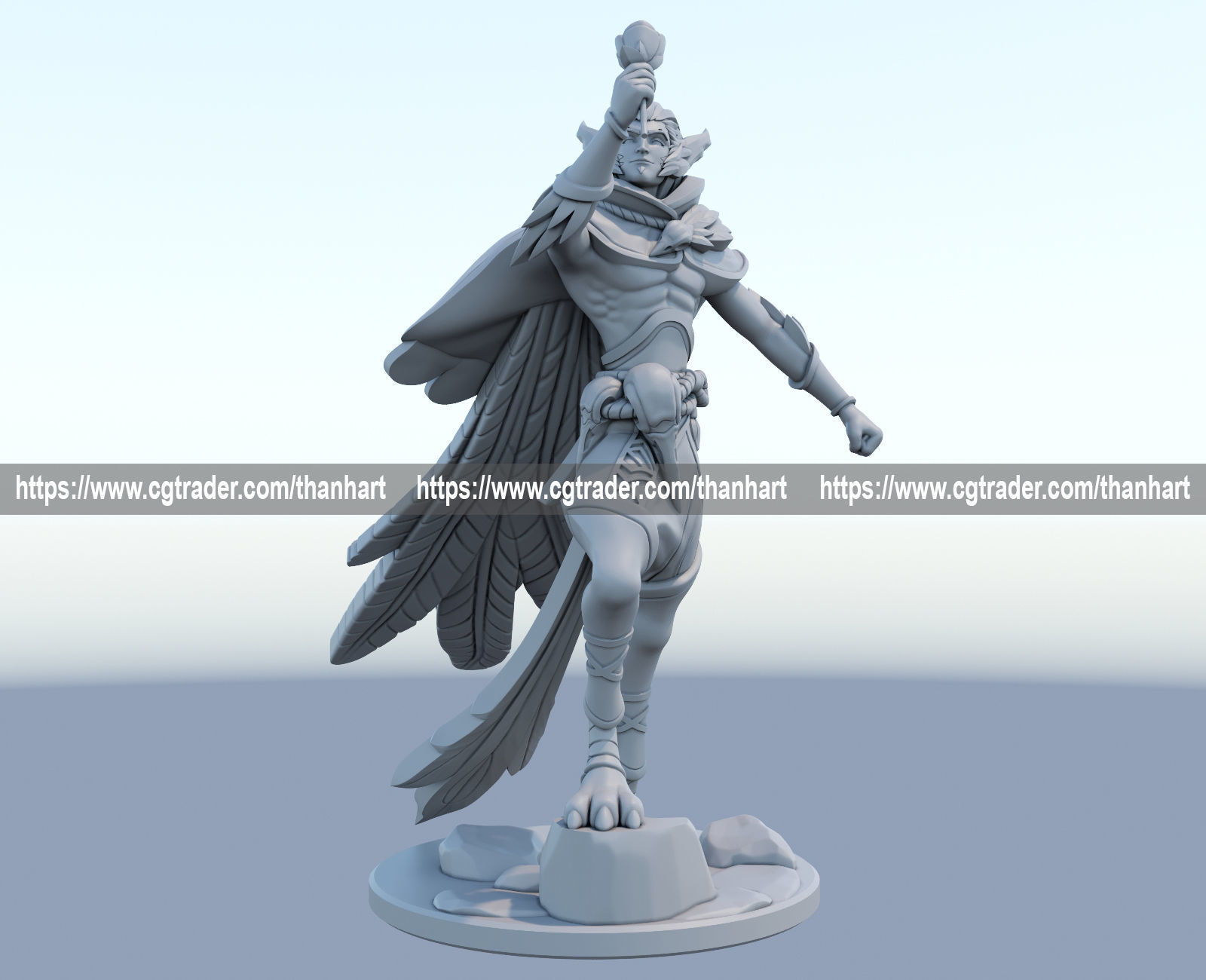 rakan League of Legends 3D print model 3D model 3D printable | CGTrader