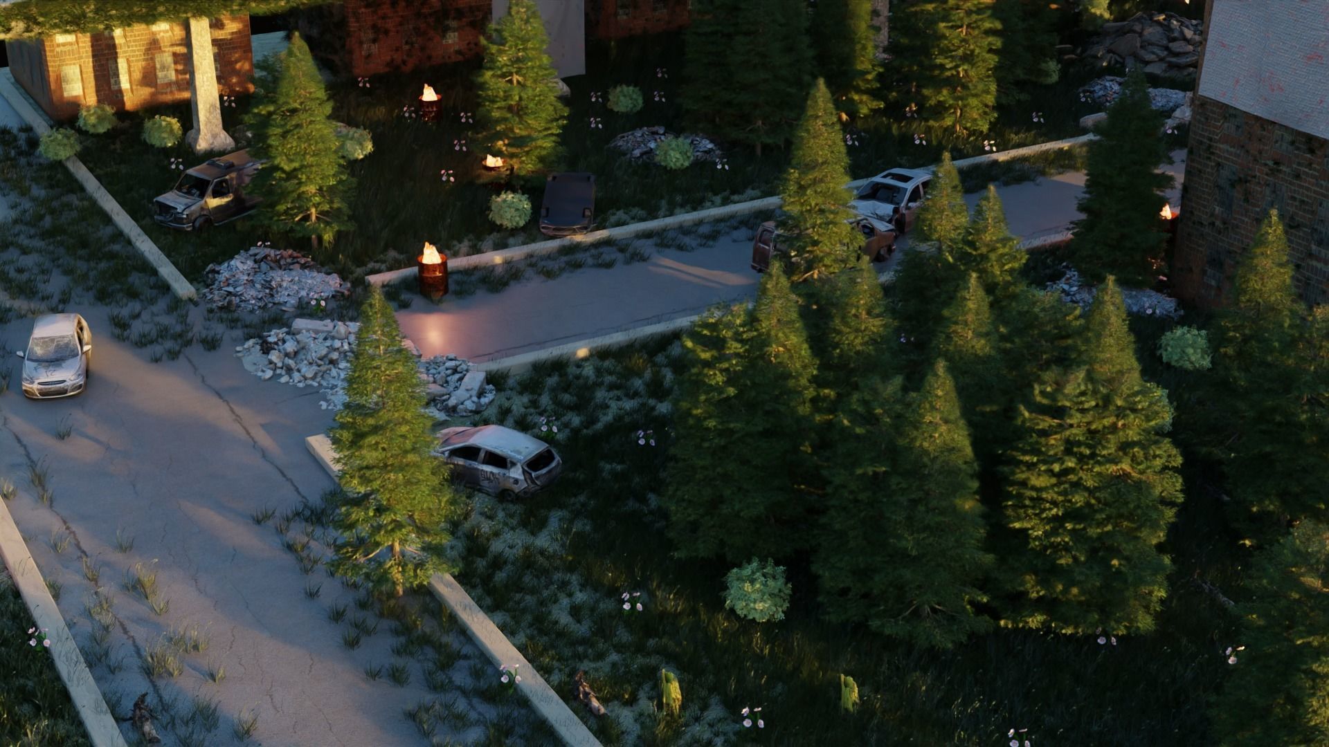 post-apocalyptic city 3D model | CGTrader