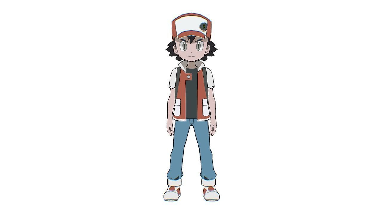 Red - Pokemon free VR / AR / low-poly 3D model animated rigged | CGTrader