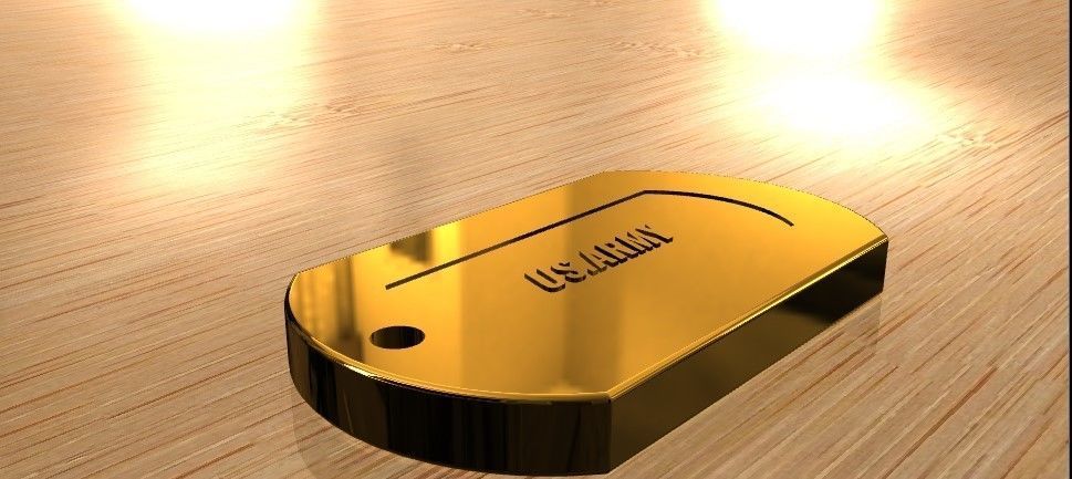 US ARMY dog tag 3D model 3D printable | CGTrader