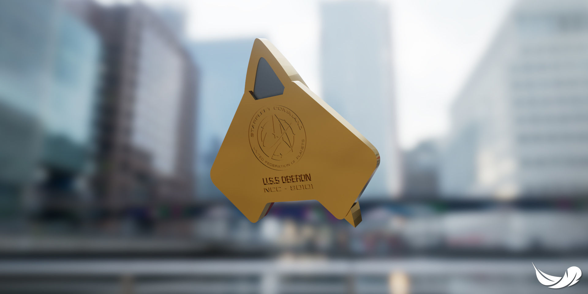 Star Trek Combadge 3D model 3D printable | CGTrader