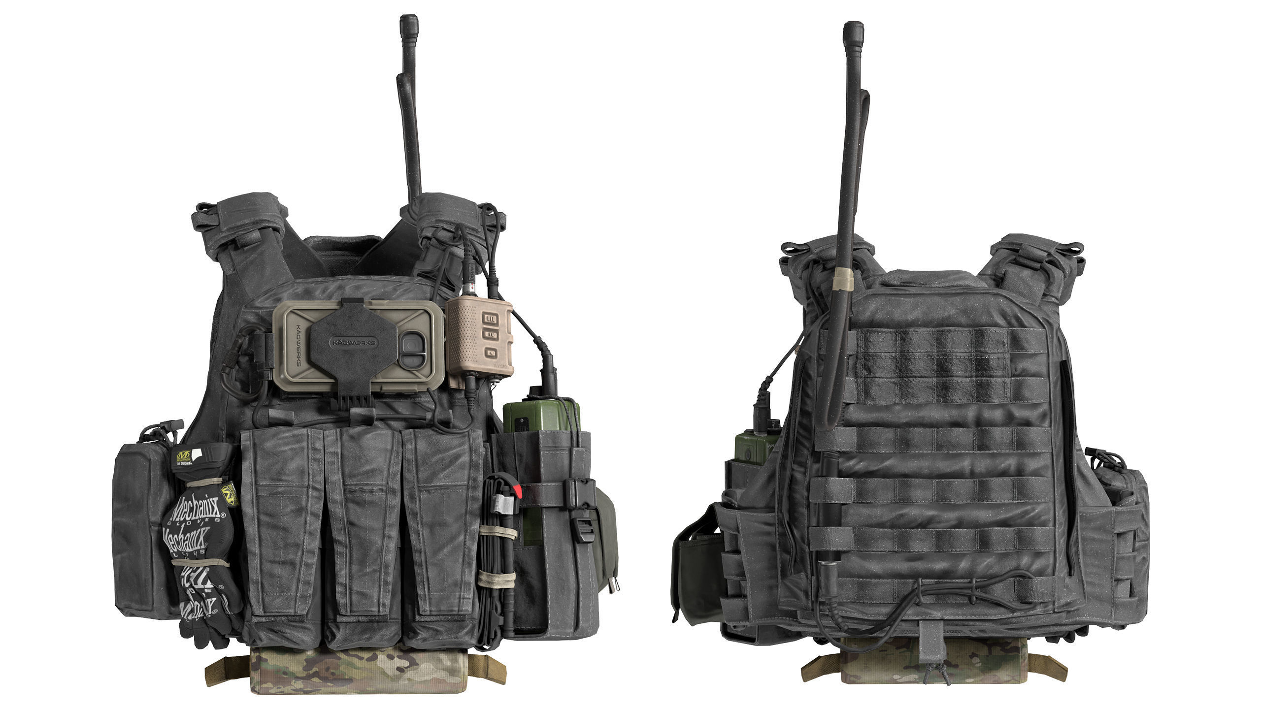 AVS PLATE CARRIER BUNDLE 3D Model Collection | CGTrader