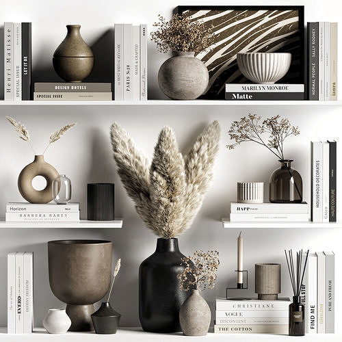 Decorative Set 107 3d Model Cgtrader