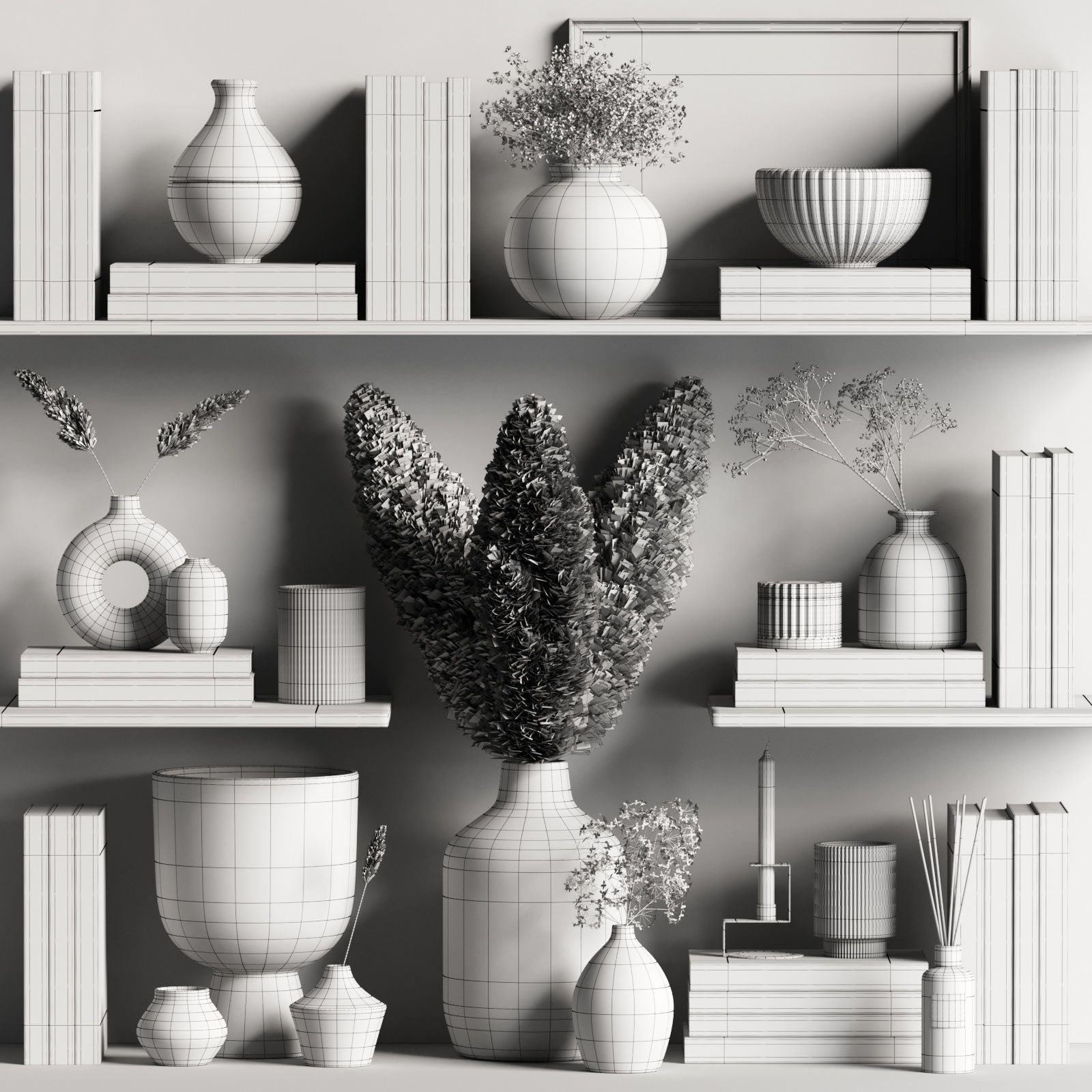 Decorative Set 107 3d Model Cgtrader