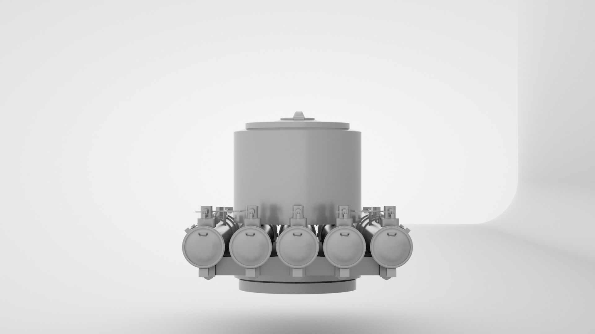 21 Inch - 533mm Mark 15 Torpedo Launcher 3D model | CGTrader