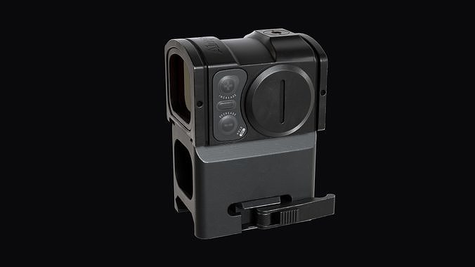 3D model Red Dot Reflex Sight Aimpoint Acro P-2 VR / AR / low-poly ...