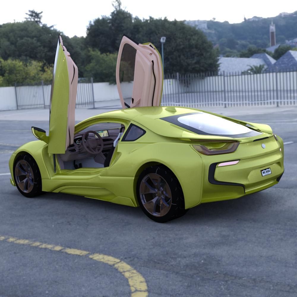 Beaner Sports Car for obj and fbx 3D model rigged | CGTrader