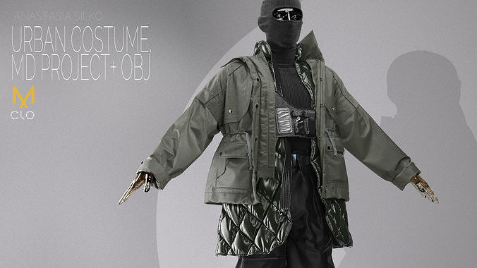 URBAN COSTUME MD PROJECT AND OBJ 3D model | CGTrader