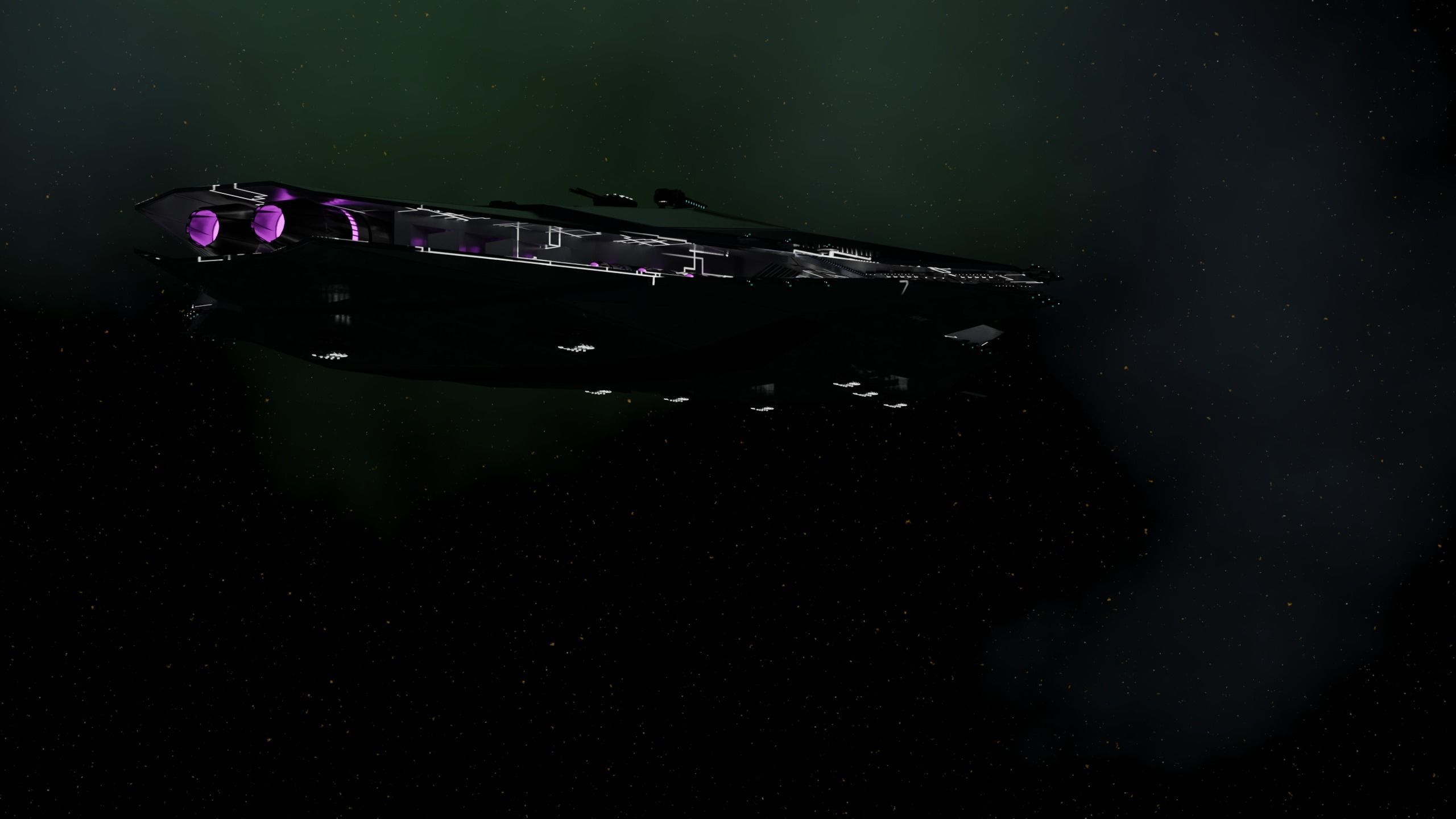 3D model Ares-class heavy cruiser VR / AR / low-poly | CGTrader