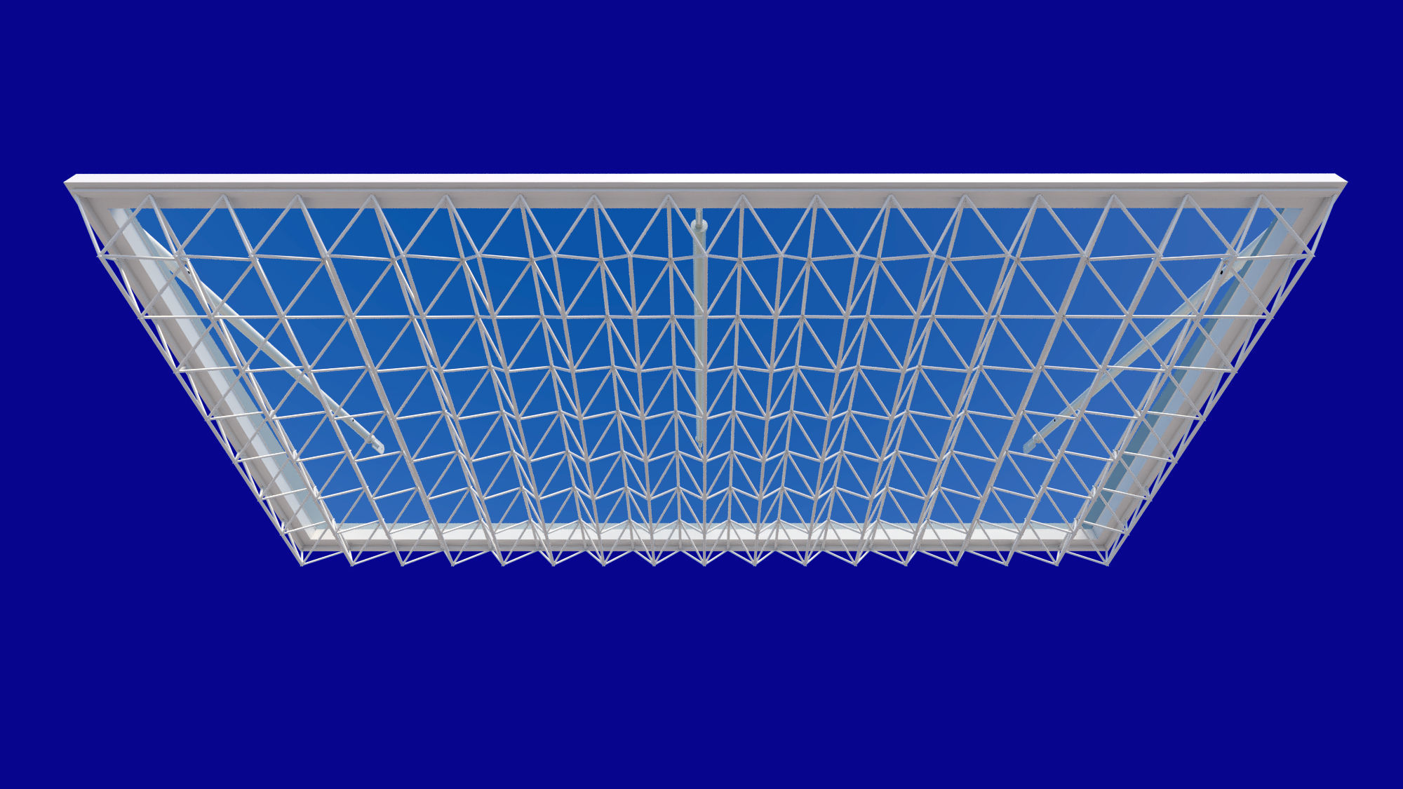 Canopy triangle pipe bones 3D model | CGTrader
