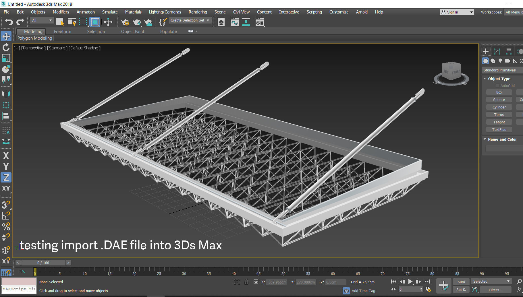 Canopy triangle pipe bones 3D model | CGTrader