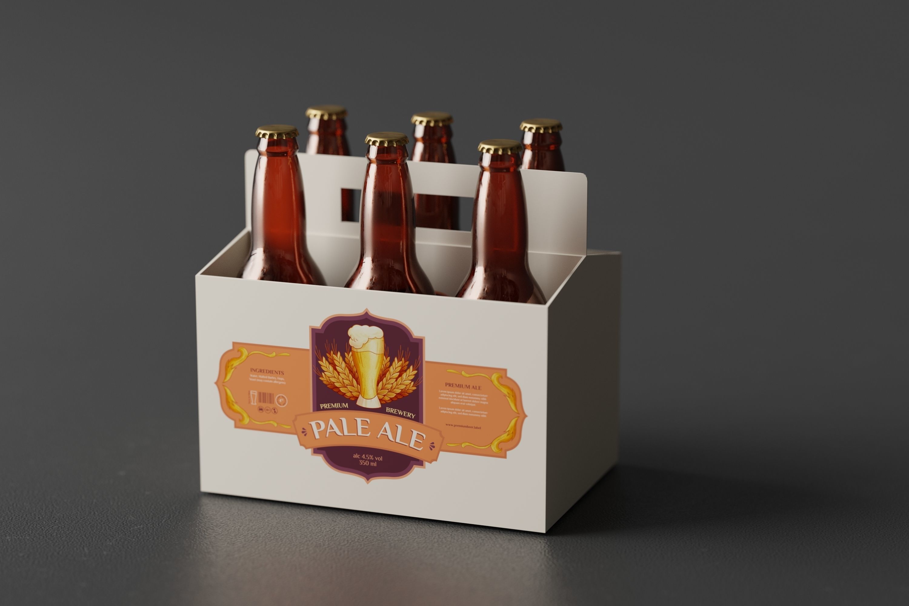 3D model Beer Bottle Six Pack Carrier VR / AR / low-poly | CGTrader