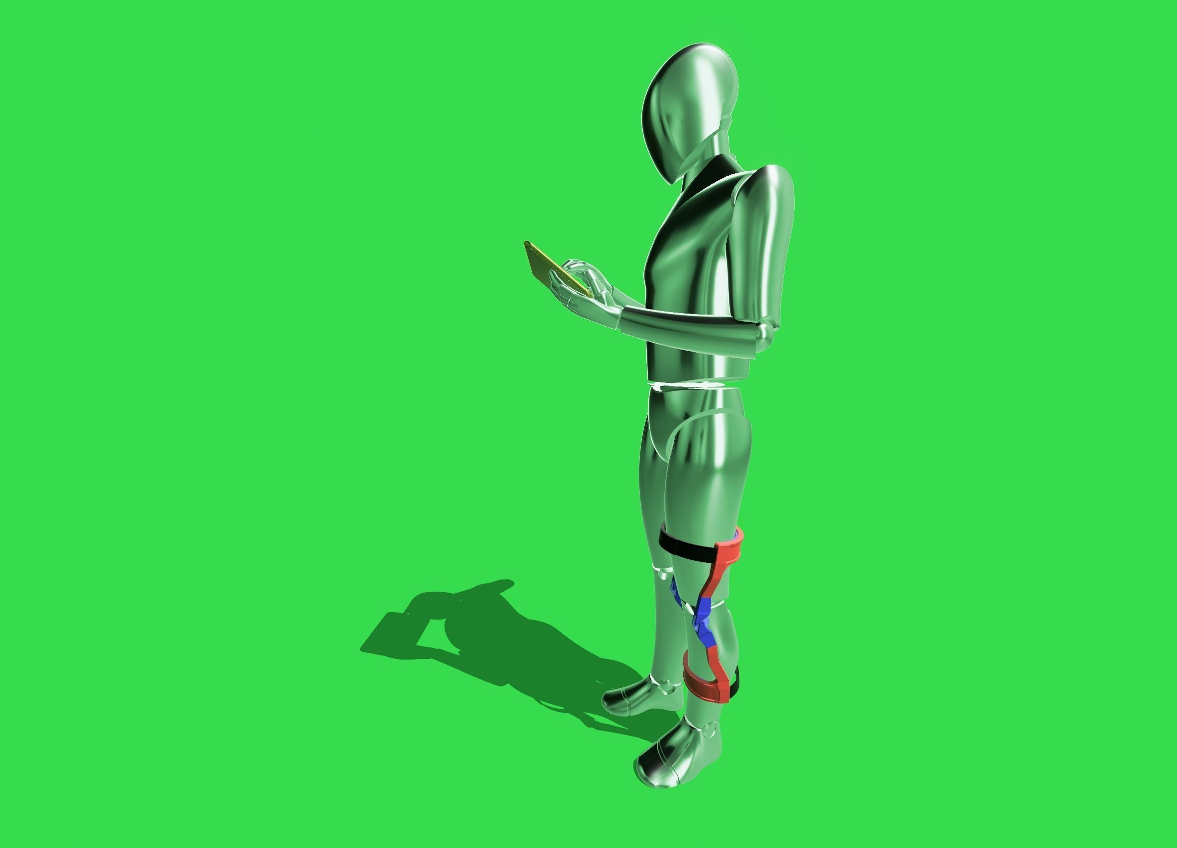 XTI PASSIVE LOCKING EXOSKELETON KNEE 3D model 3D printable | CGTrader