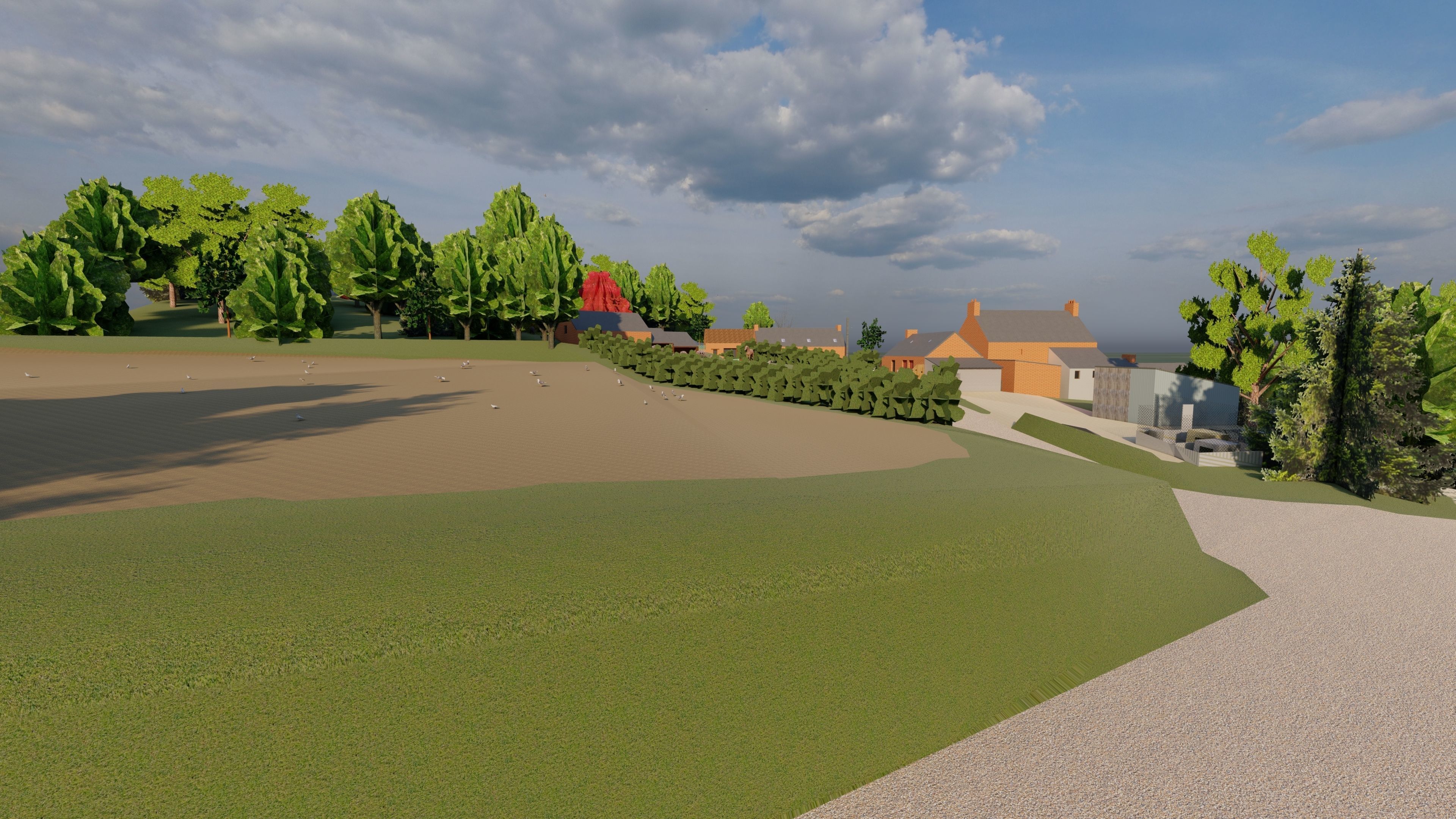3D model Village life 3D model design VR / AR / low-poly | CGTrader
